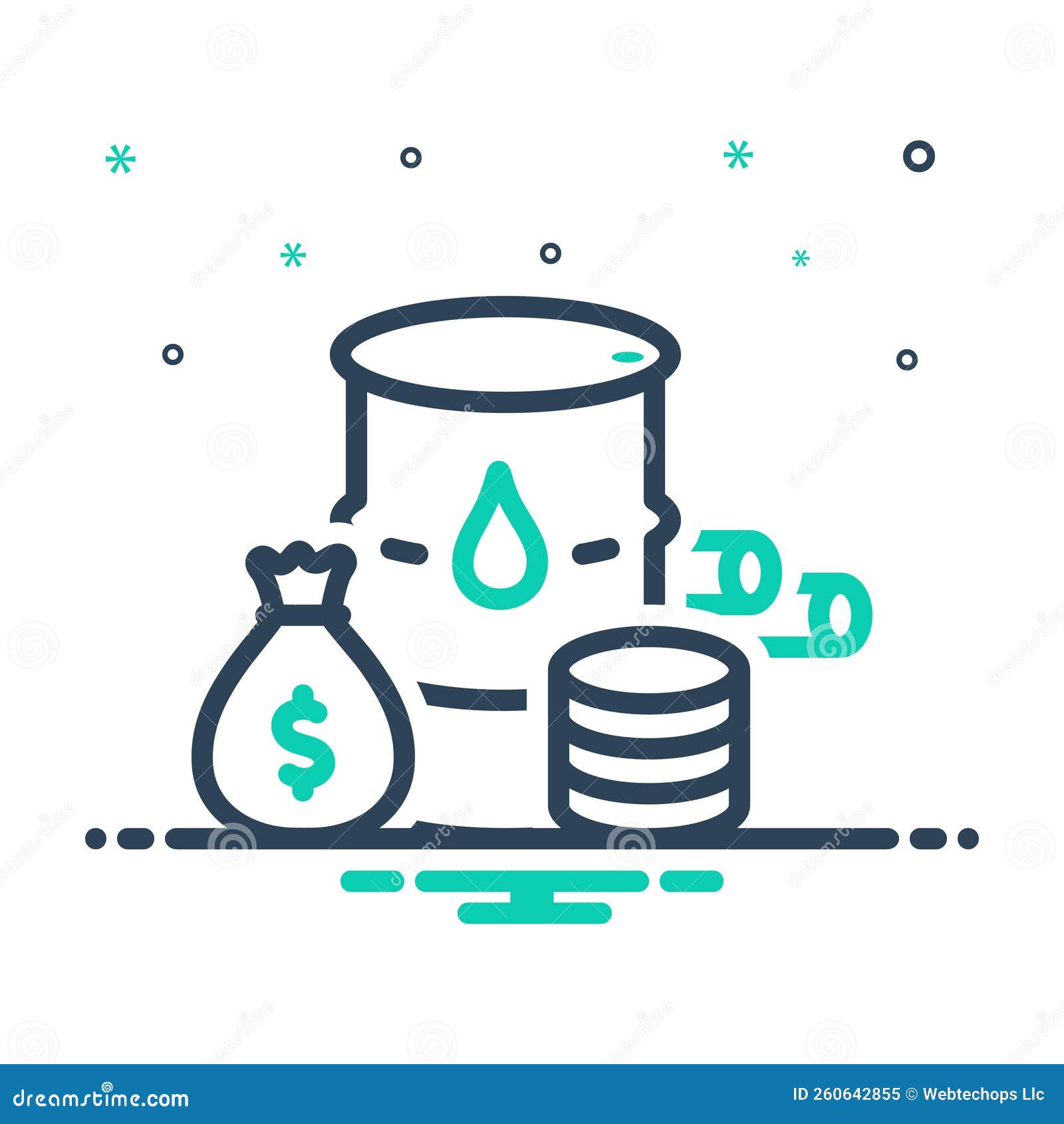 Mix Icon for Commodities, Goods and Material Stock Vector ...