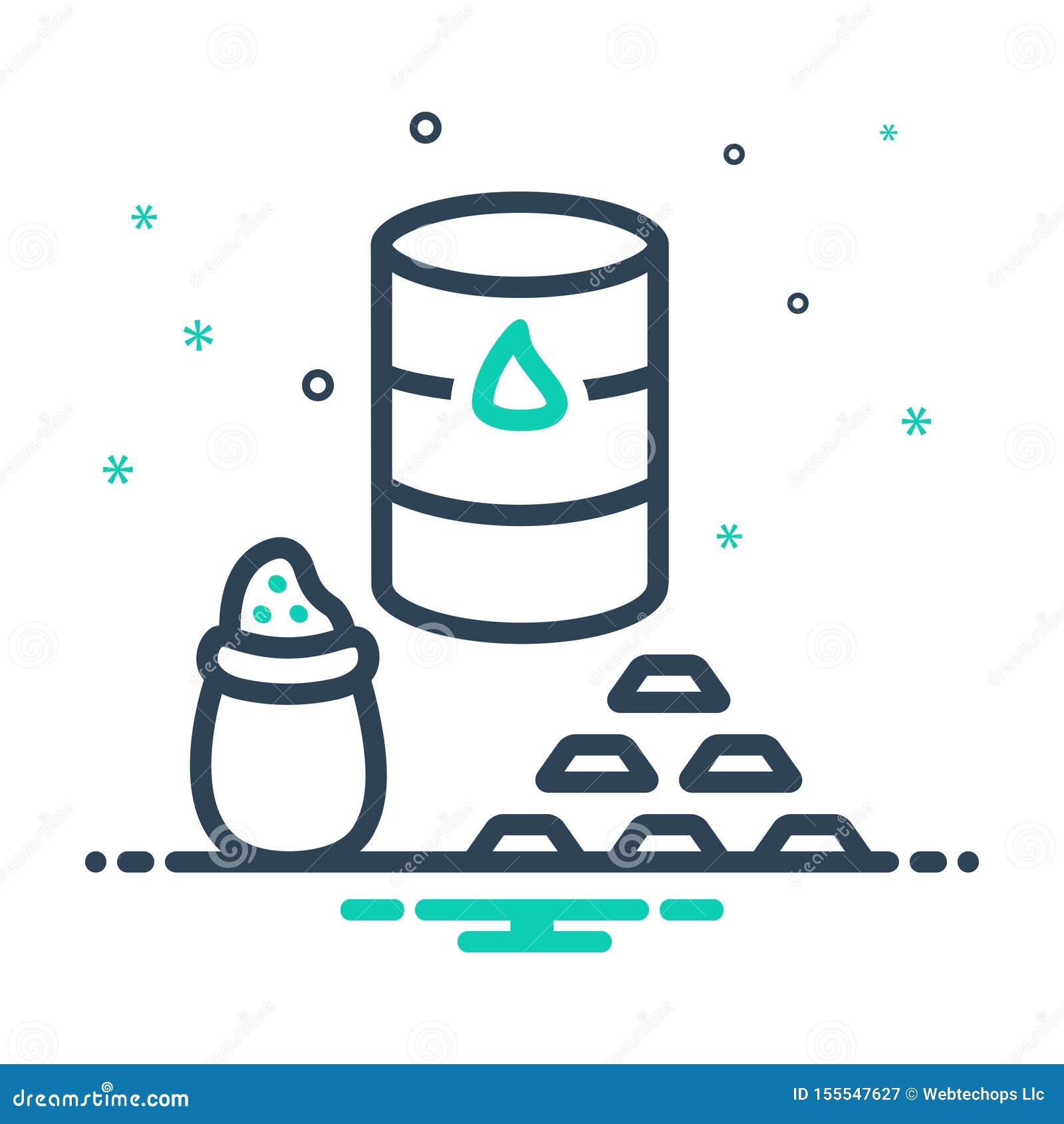 Black Mix Icon for Commodities, Trade and Market Stock Vector ...