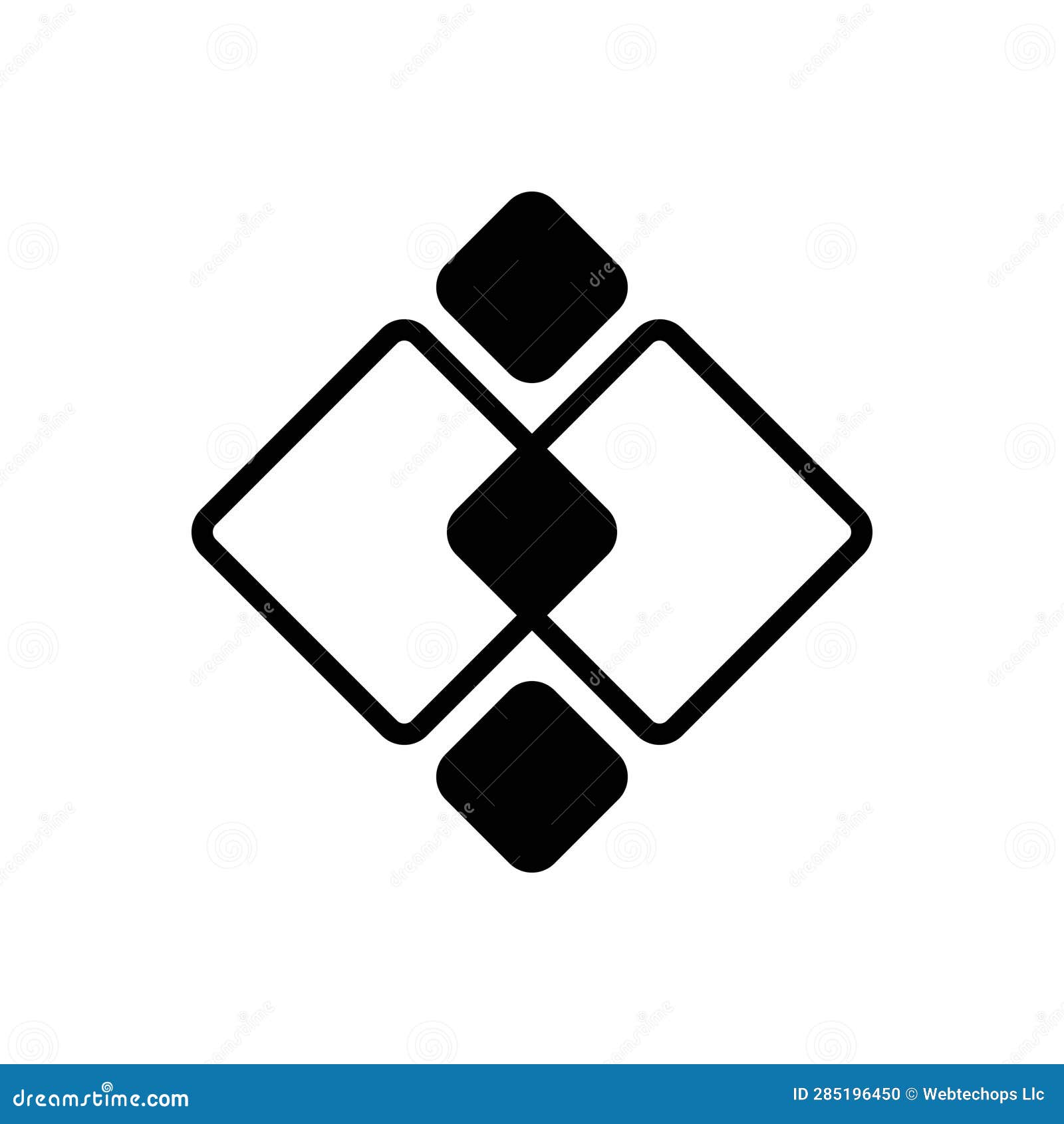 Black Solid Icon for Common, Shape and Ordinary Stock Illustration ...