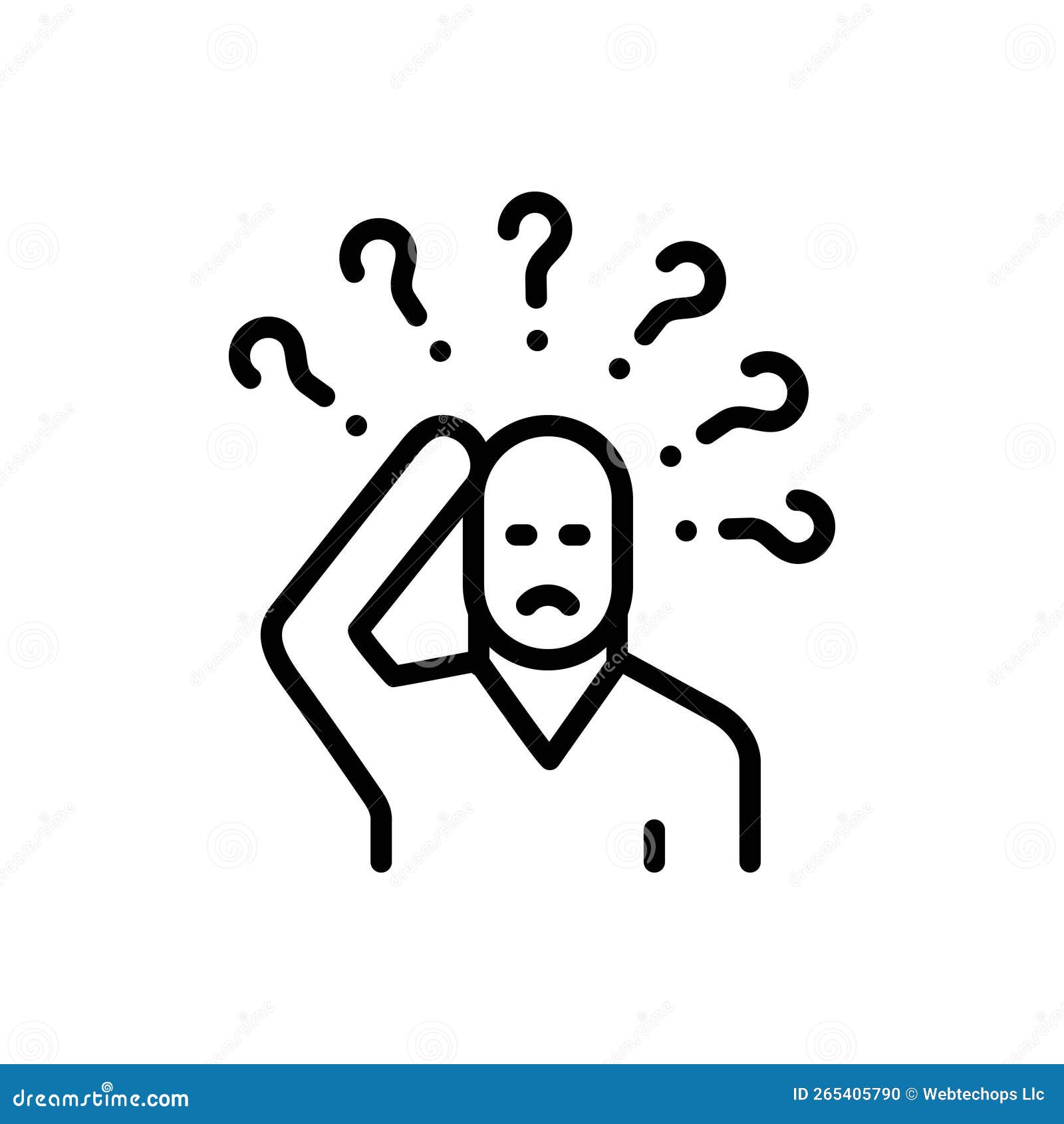 Black Line Icon for Commonly, People and Think Stock Vector ...