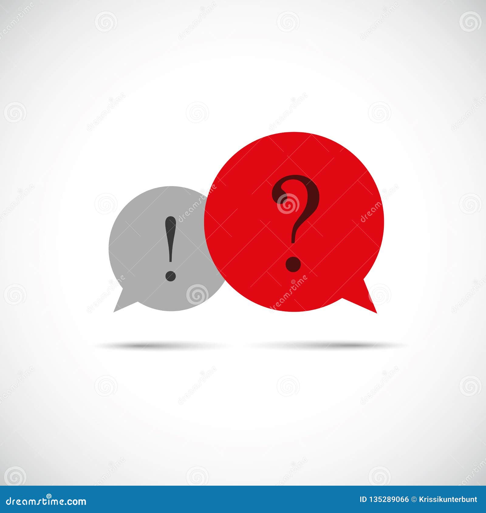 Icon of Communication Big Question Stock Vector - Illustration of ...