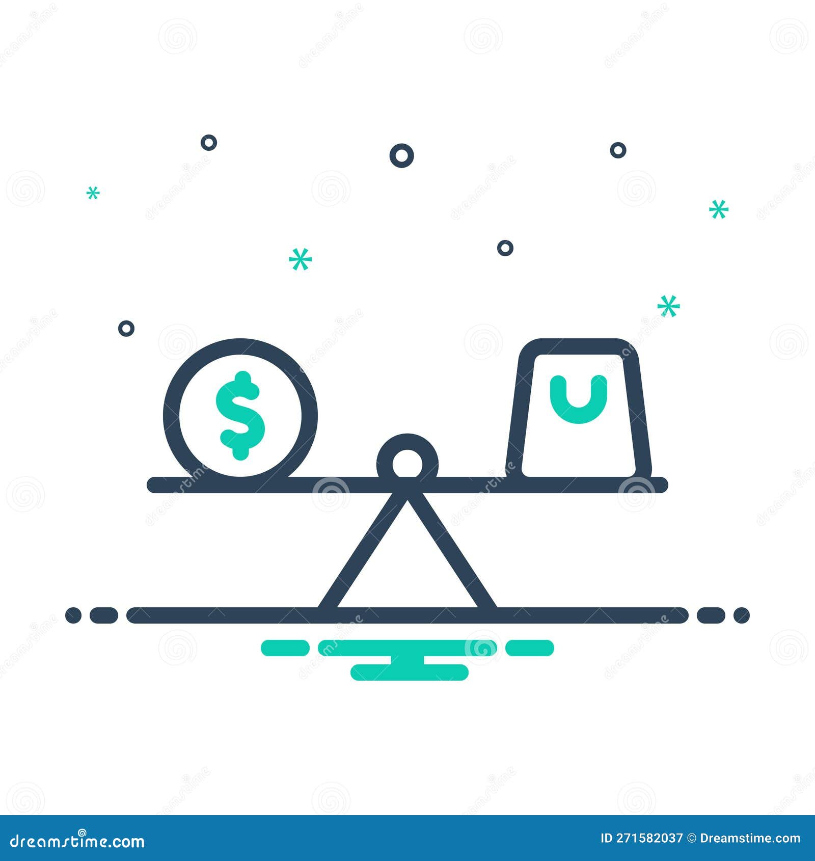 Mix Icon for Comparable, Compared and Different Stock Vector ...