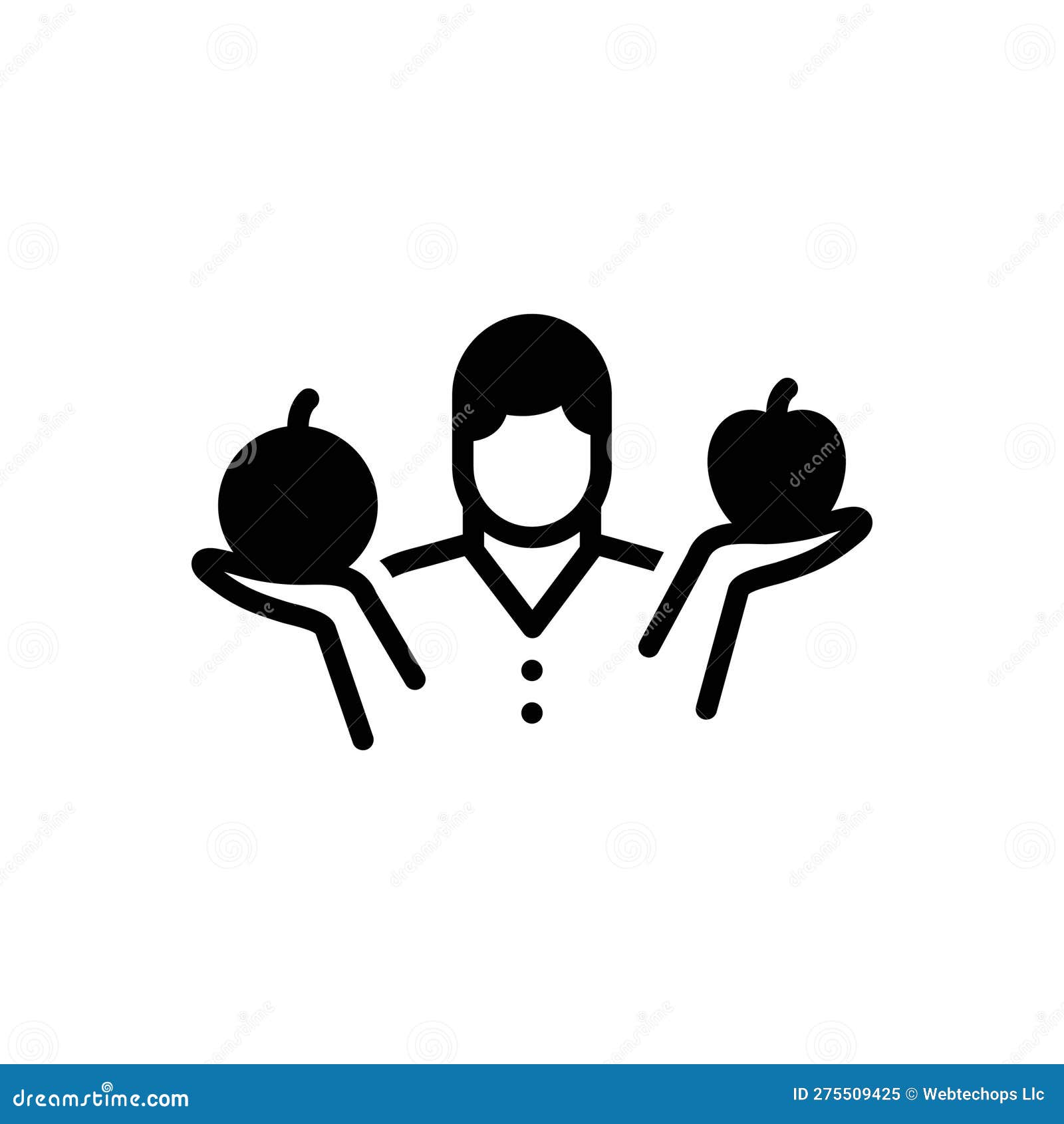 Black Solid Icon for Comparing, Comparison and Contrast Stock Vector ...