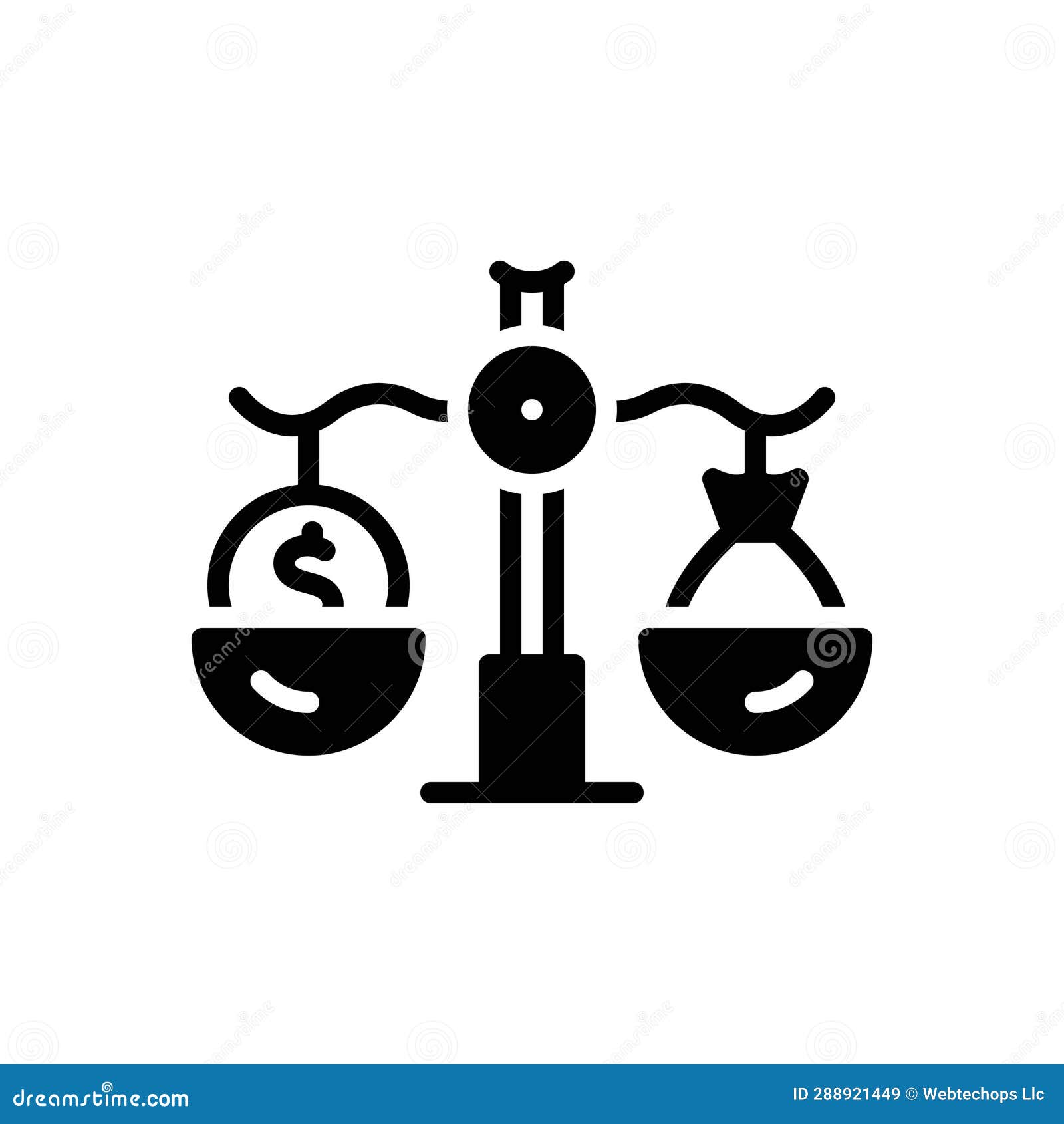 Black Comparison Isolated Vector Icon. Simple Element Illustration From ...