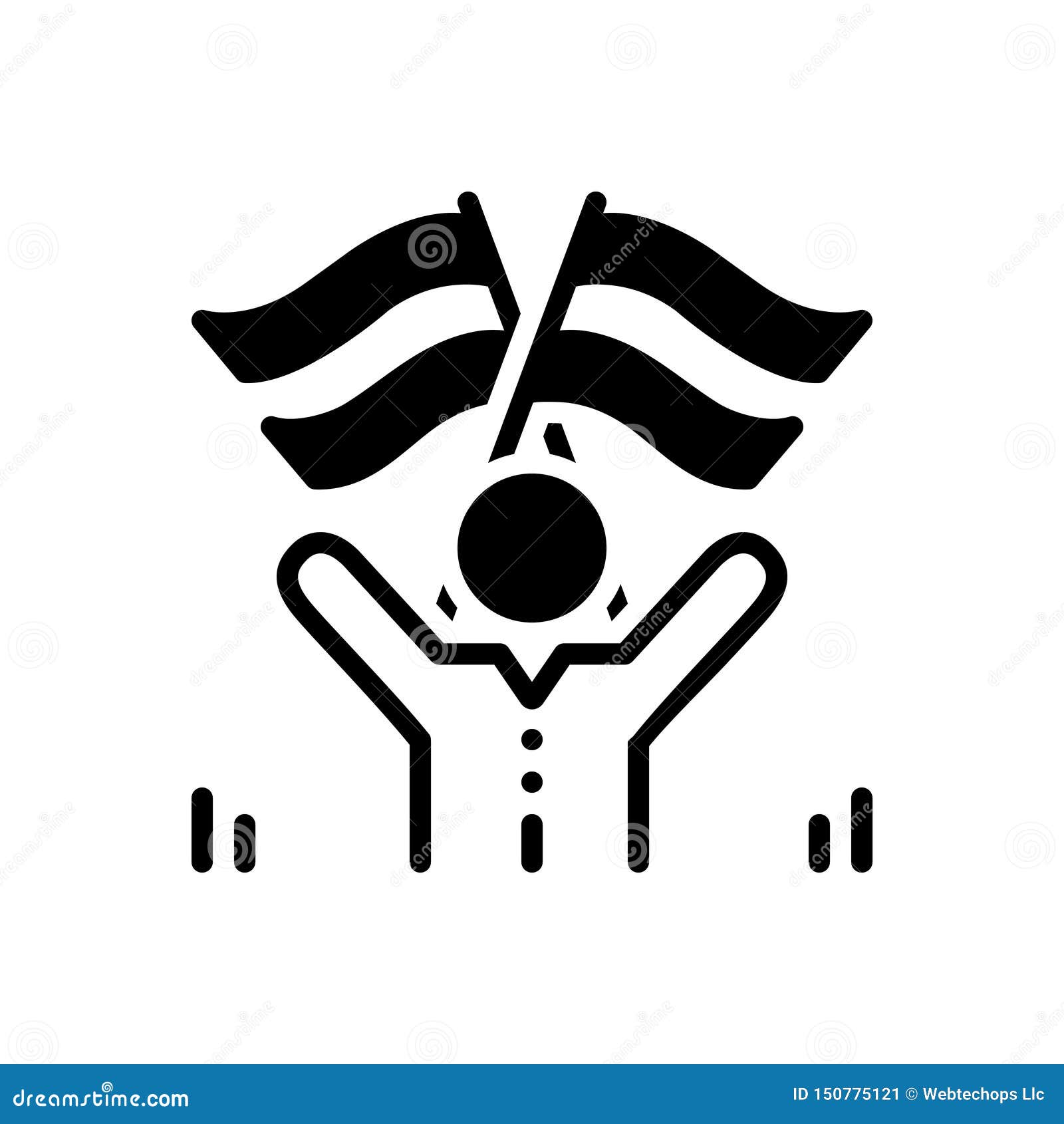 Black Solid Icon for Compatriot, Indigenous and People Stock Vector ...