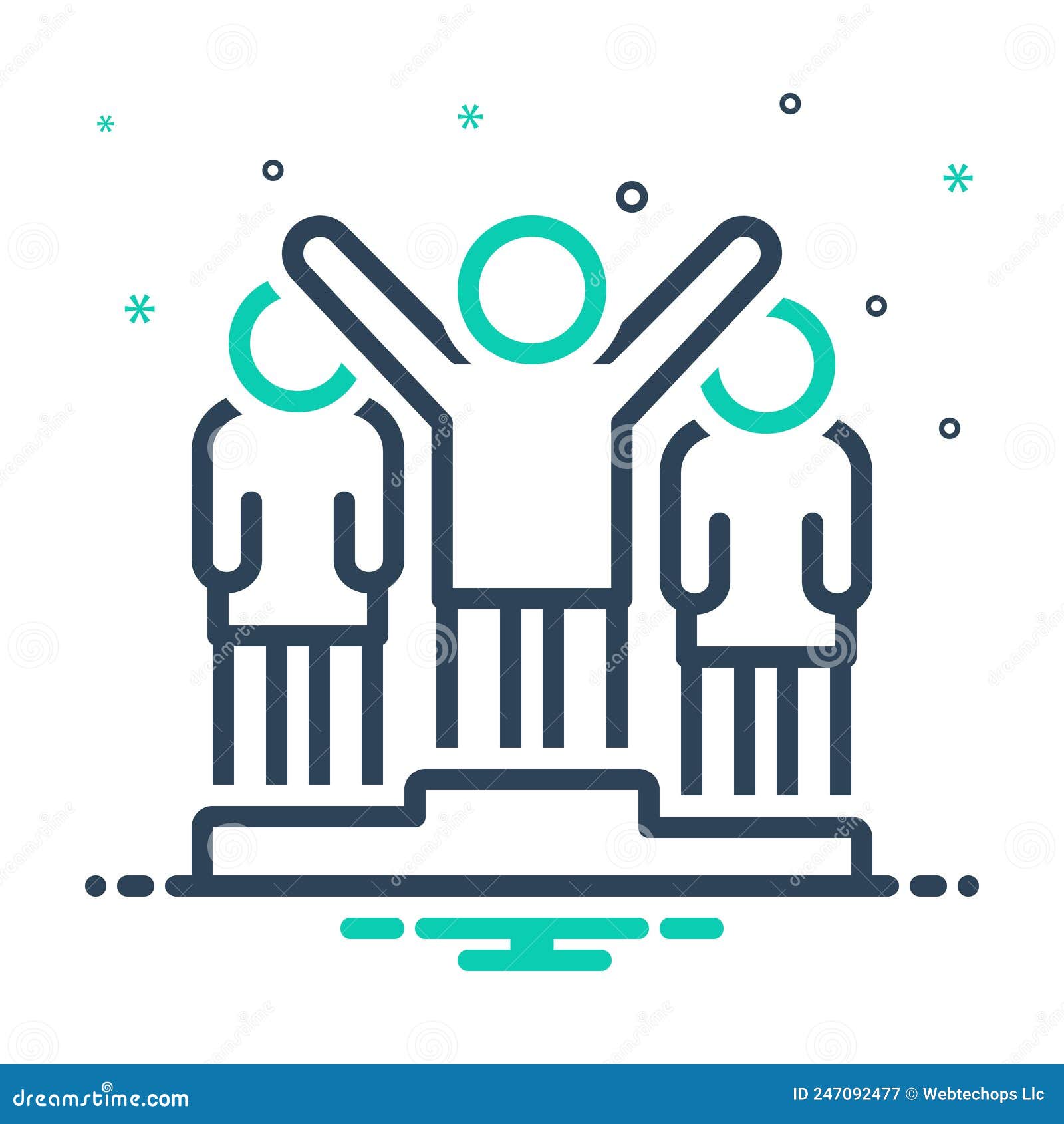 Mix Icon for Competition, Contest and Reactance Stock Vector ...