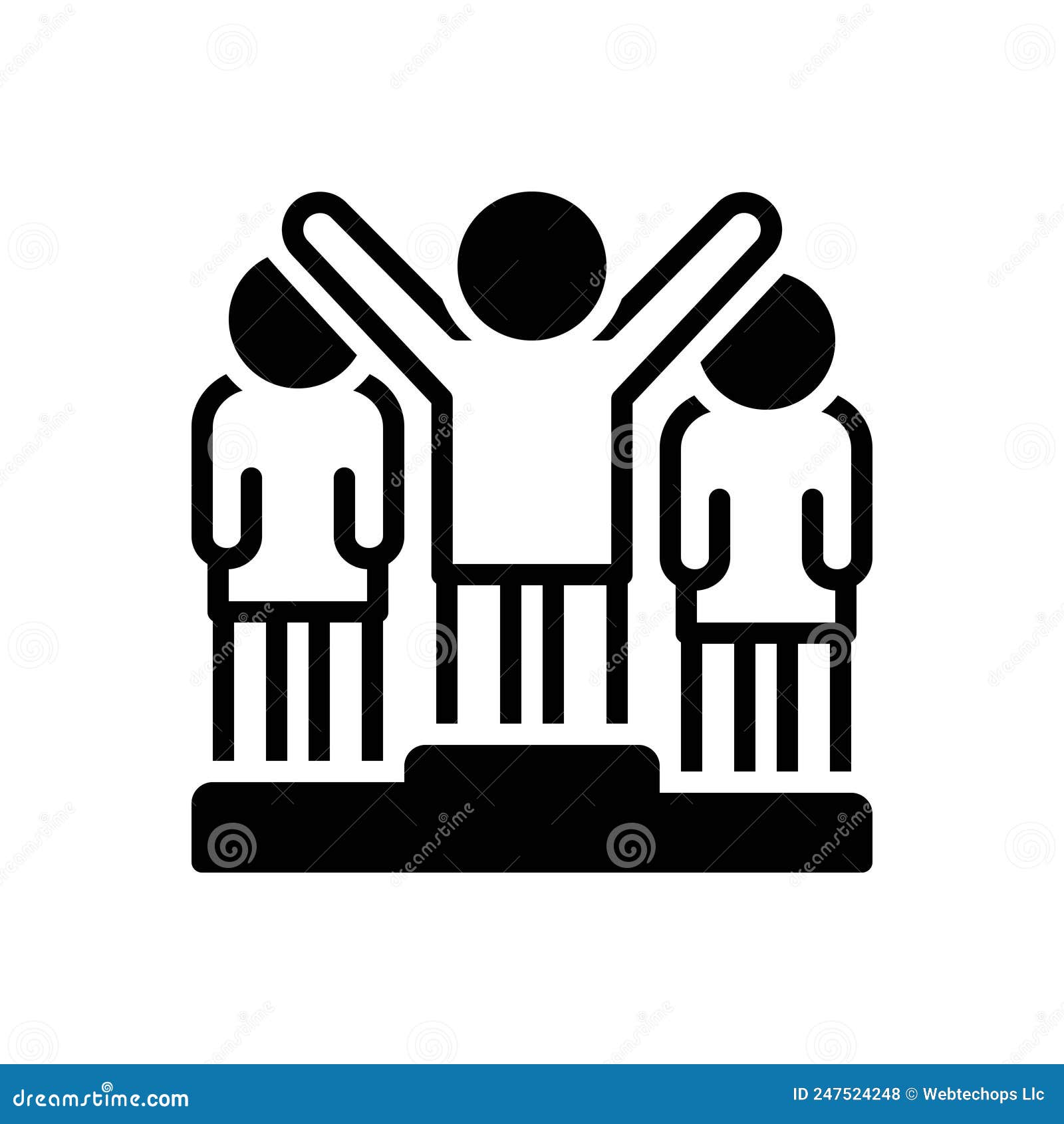 Black Solid Icon for Competition, Contest and Reactance Stock Vector ...