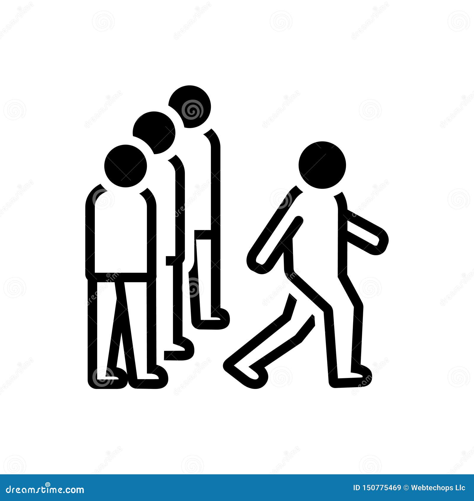 Black Solid Icon for Competitiveness, Rivalry and Emulation Stock ...