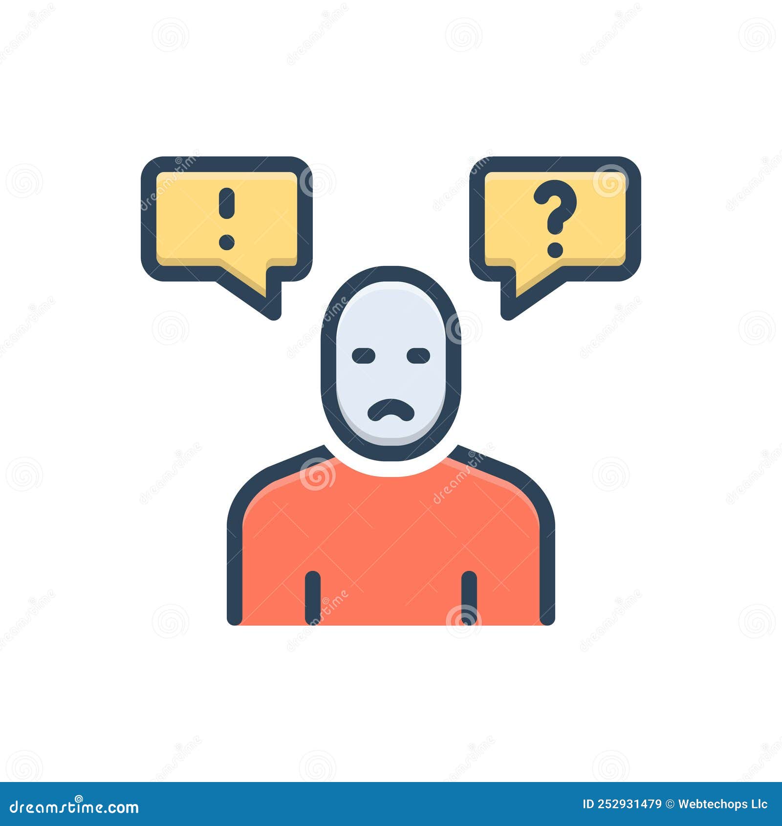 Color Illustration Icon for Complaint, Grievance and Accusation Stock ...
