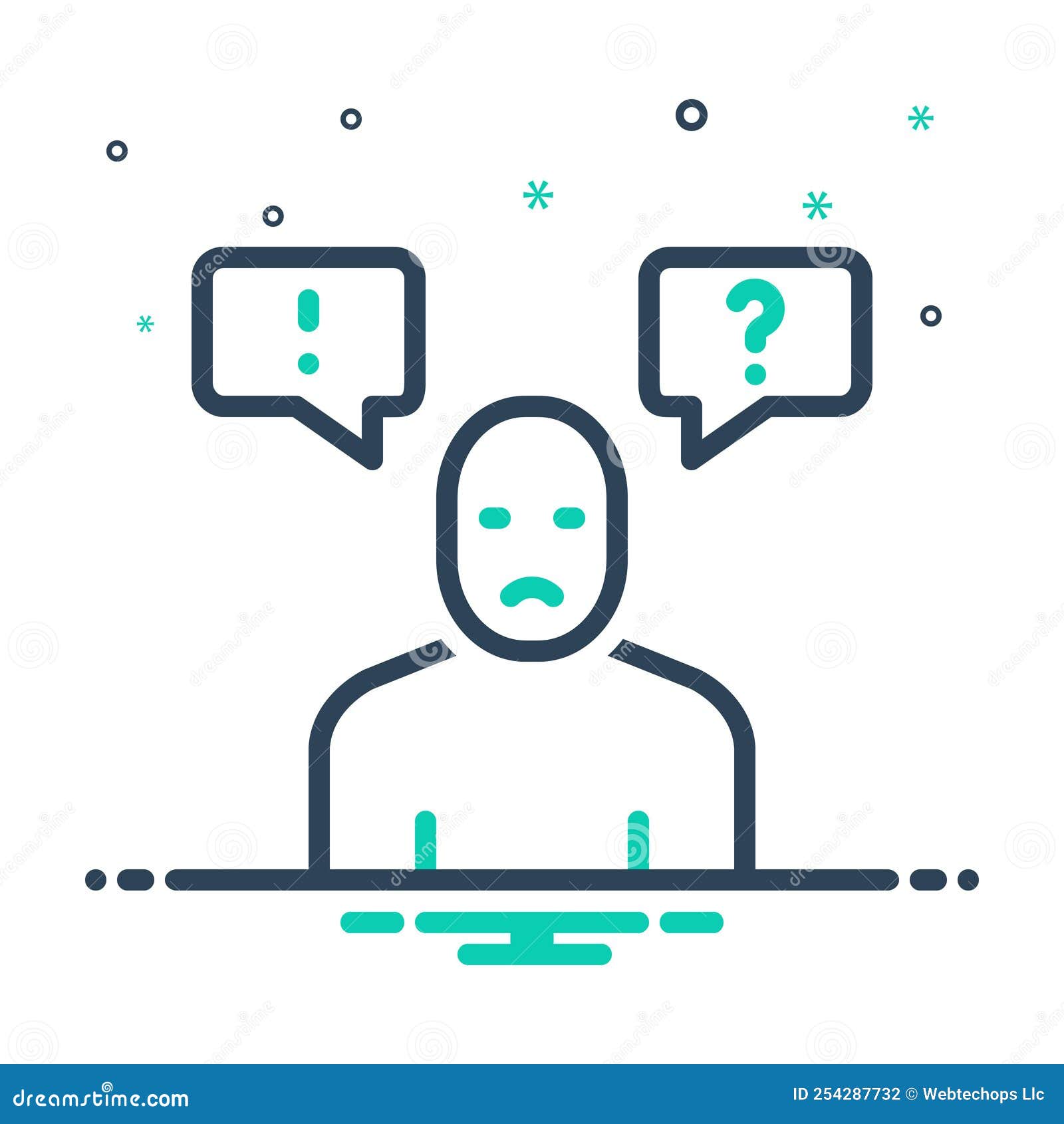 Mix Icon for Complaint, Grievance and Accusation Stock Vector ...