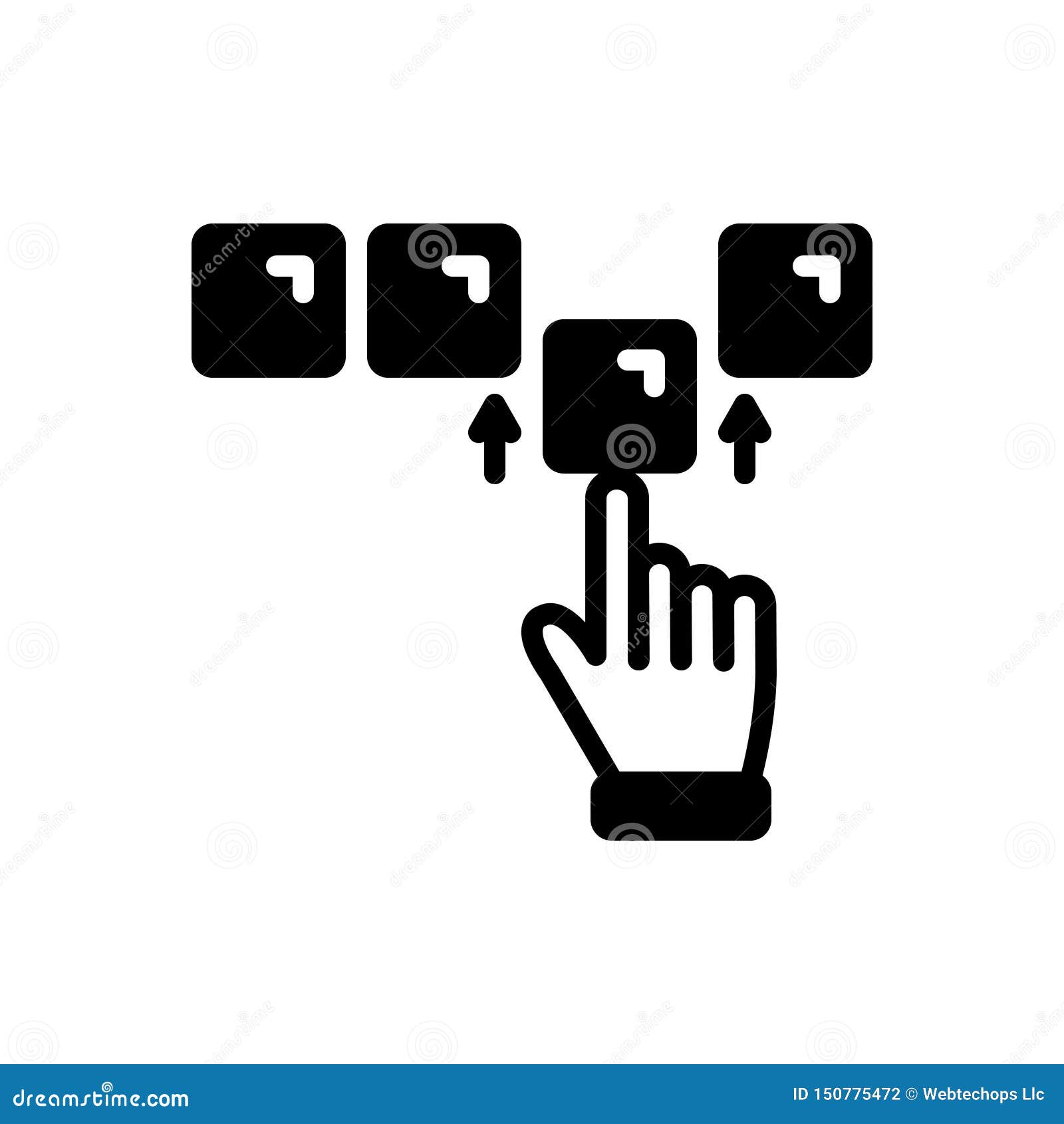 Black Solid Icon for Completeness, Perfection and Integrity Stock ...