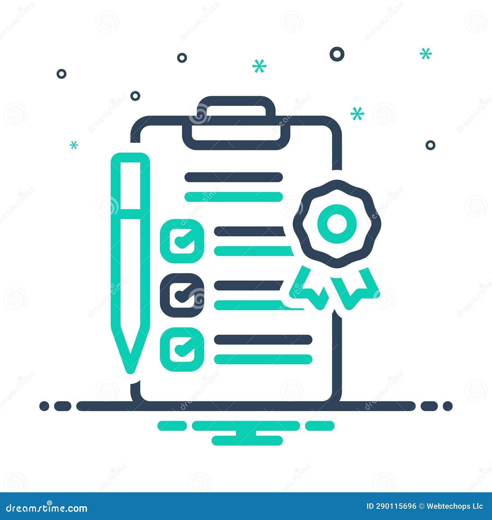 Mix Icon for Compliance, Adherence and Regulation Stock Vector ...