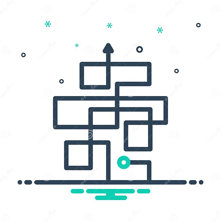 Mix Icon for Complicated, Complex and Difficult Stock Vector ...