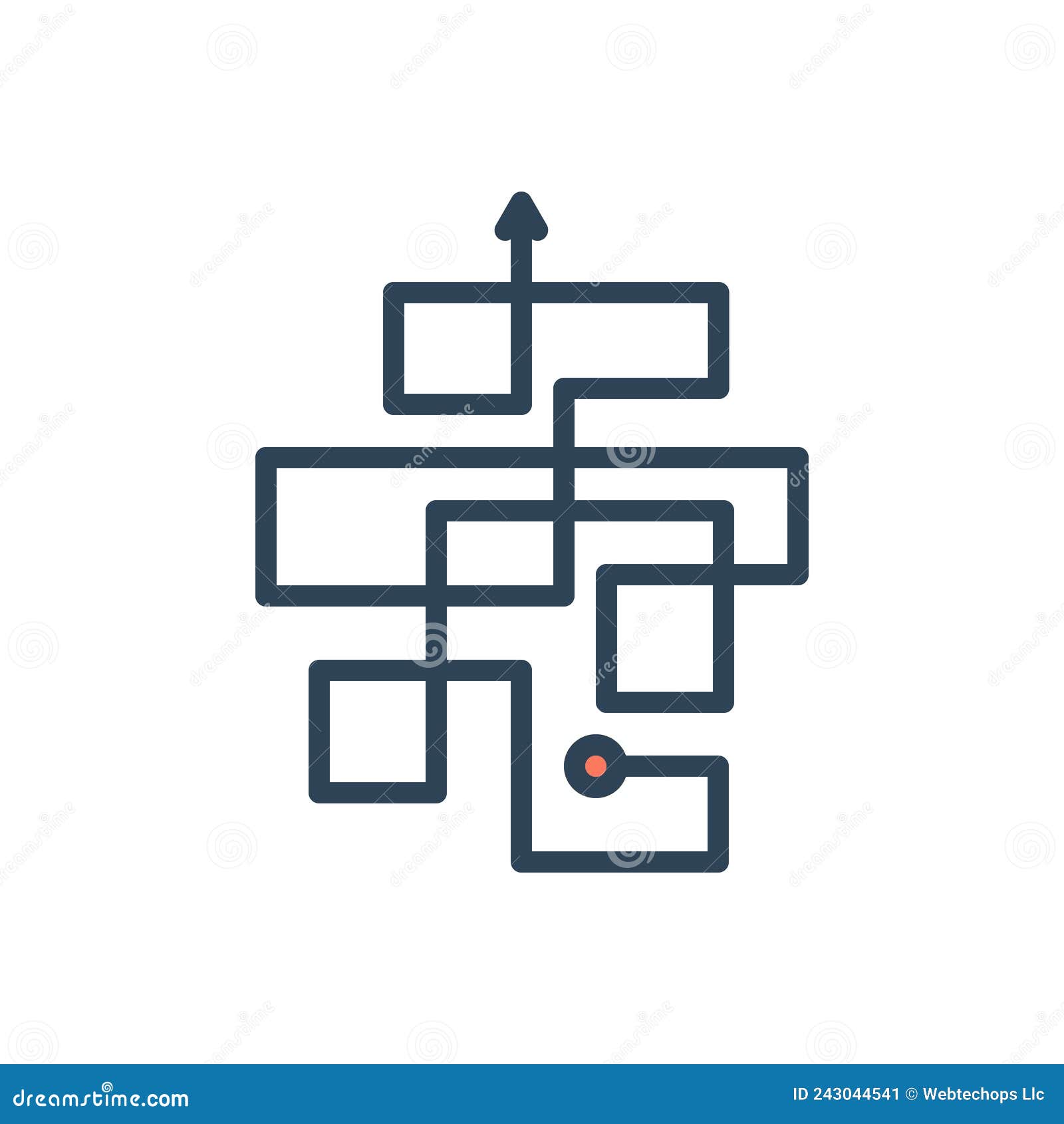 Color Illustration Icon for Complicated, Complex and Difficult Stock ...