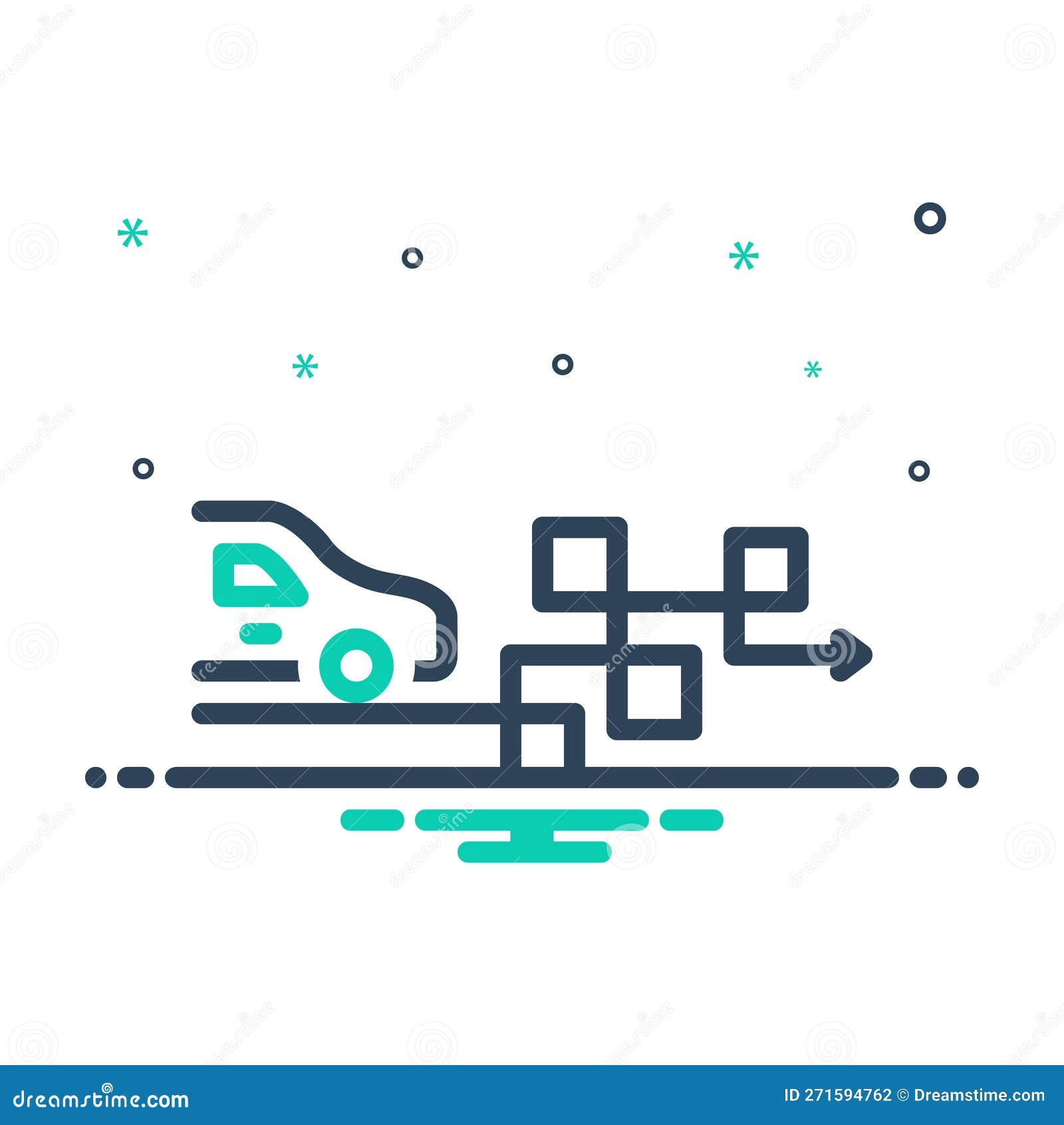 Complex Road Junction Isolated On A White Background. Top View. Vector ...