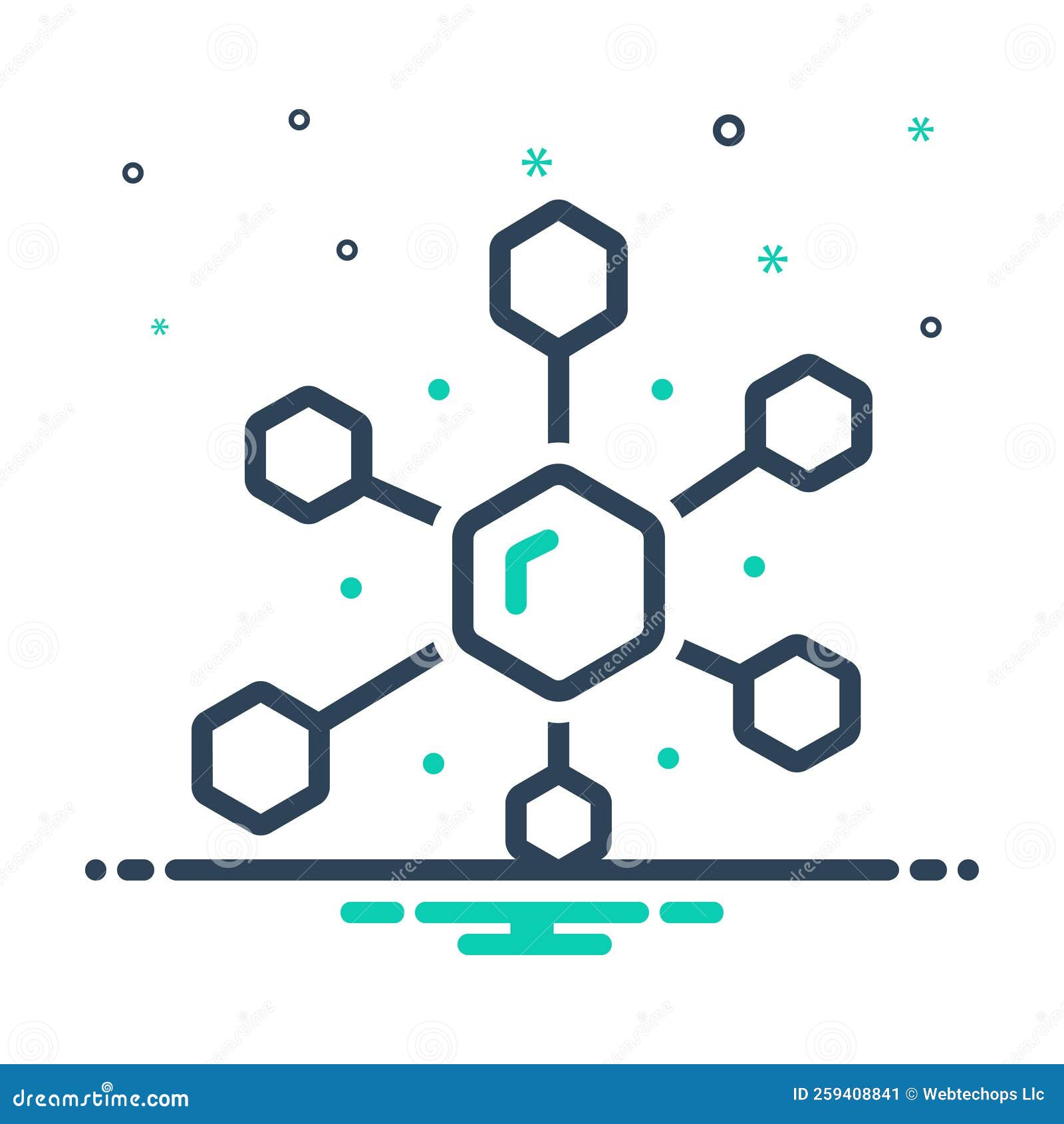 Mix Icon for Compounds, Combination and Admixture Stock Illustration ...