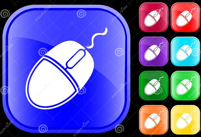 Icon of computer mouse stock vector. Illustration of equipment - 5108704
