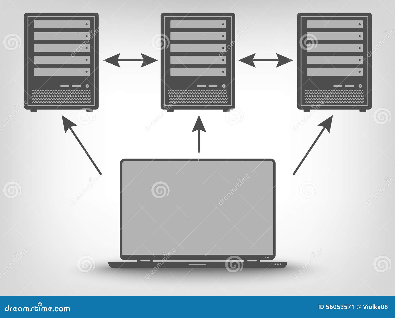 Icon of computer servers stock illustration. Illustration of icon ...