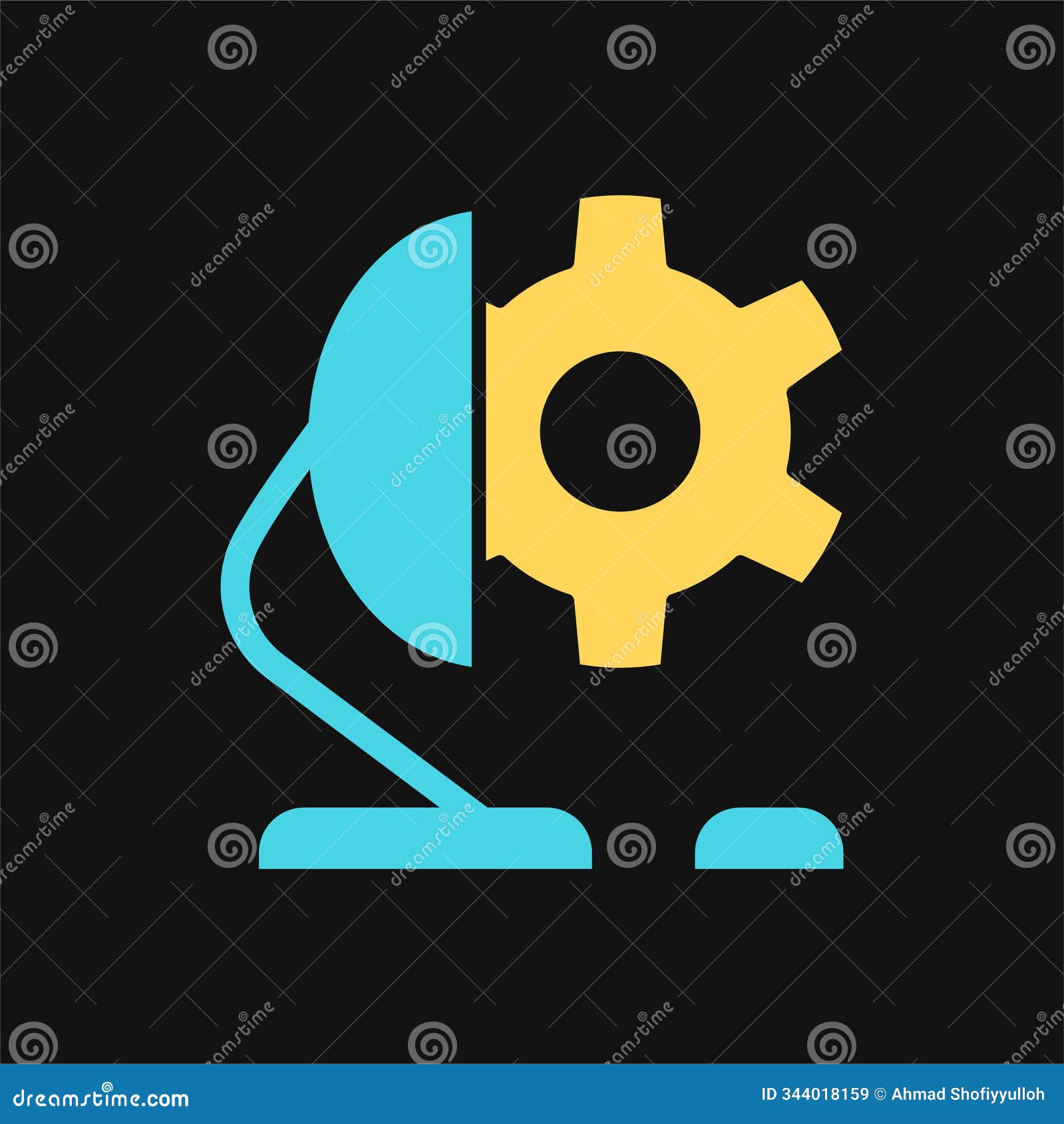 Computer Setting, Configuration, And Preference Icon Set. Cartoon ...