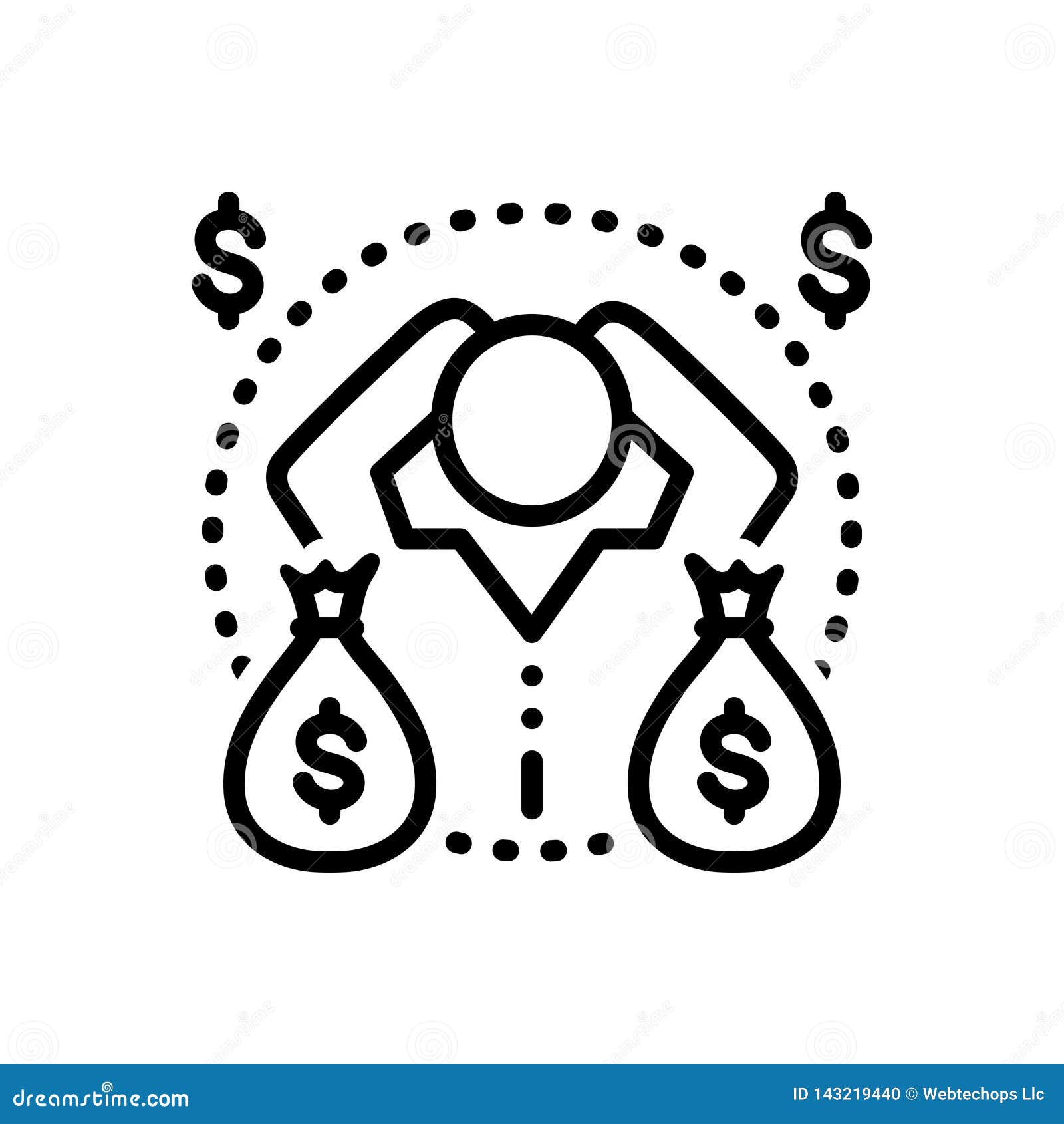 Black Line Icon for Conceited, Arrogant and Haughty Stock Vector ...