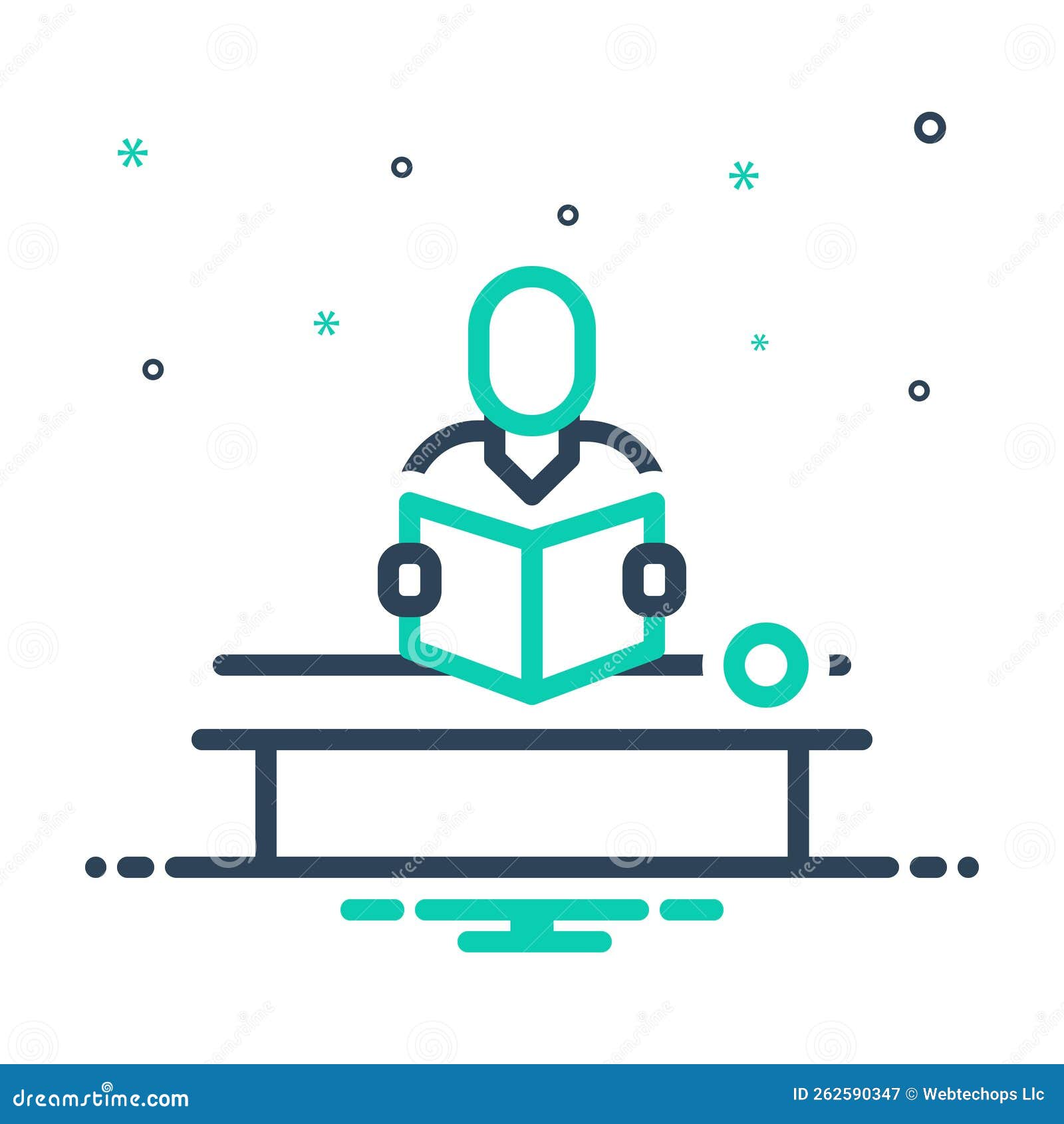 Mix Icon for Concentrate, Knowledge and Study Stock Vector ...