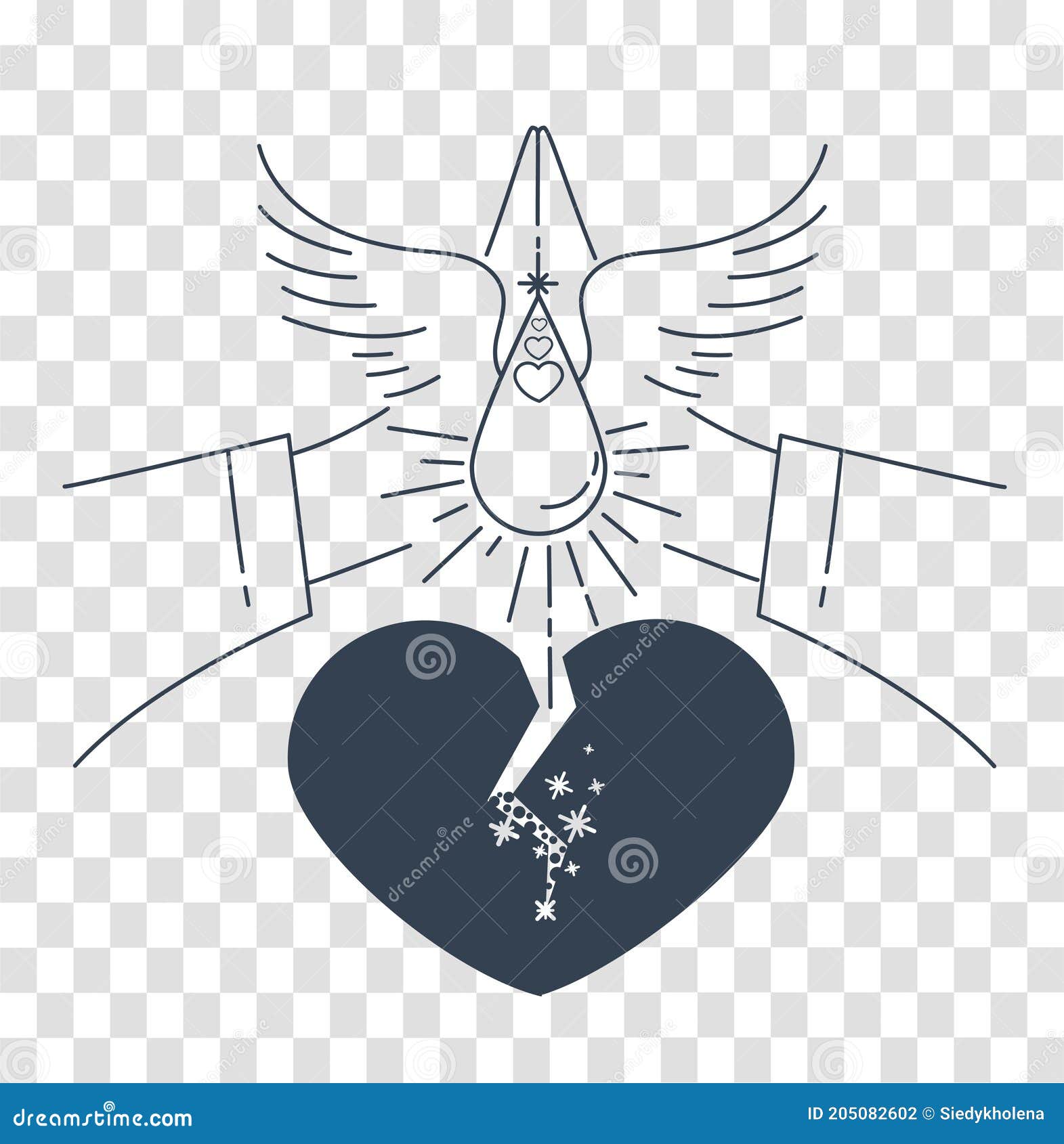Icon Concept Of Forgiveness Prayer Vector Illustration | CartoonDealer ...