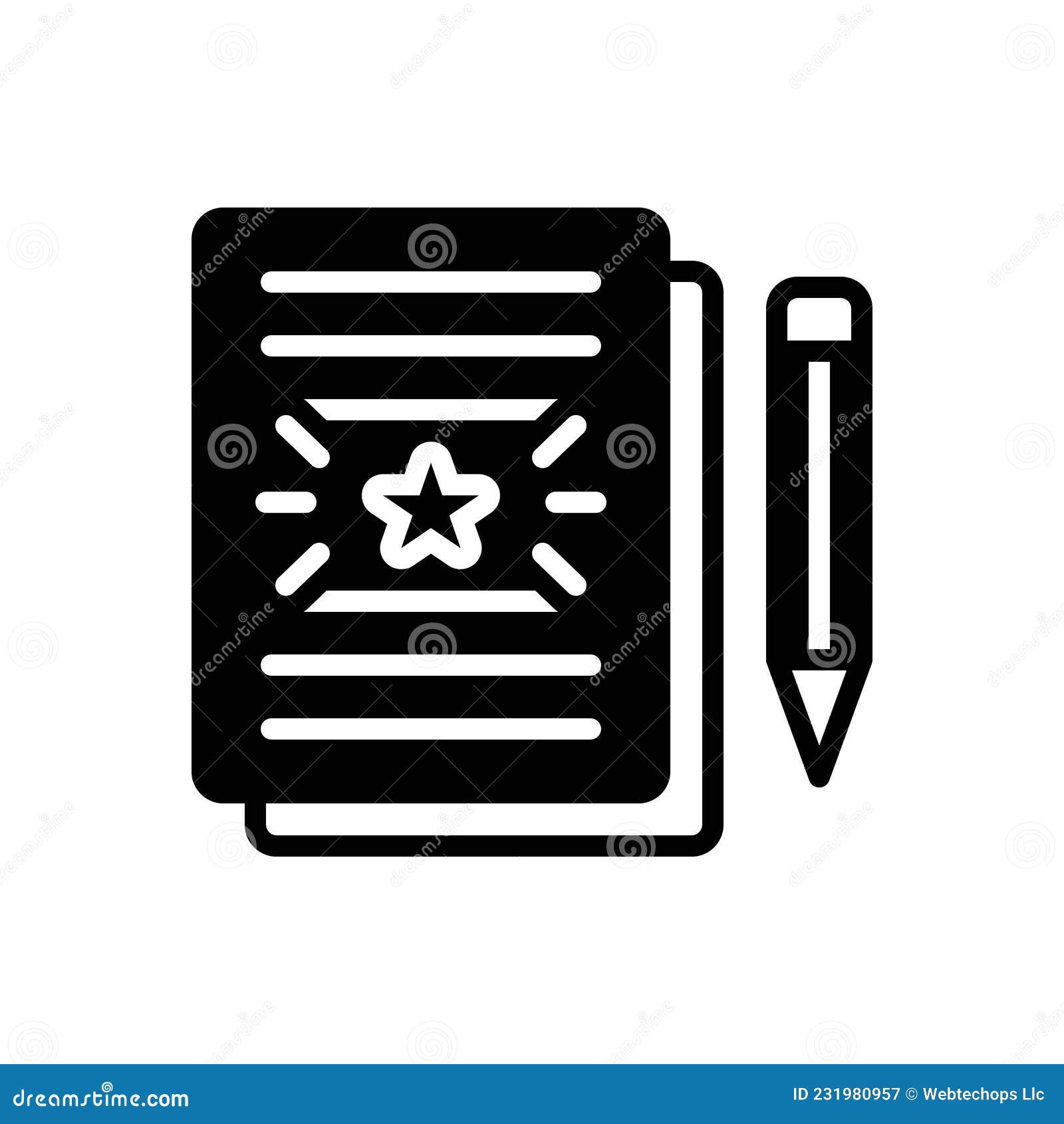 Black Solid Icon for Conclusion, Resume and Agreement Stock Vector ...