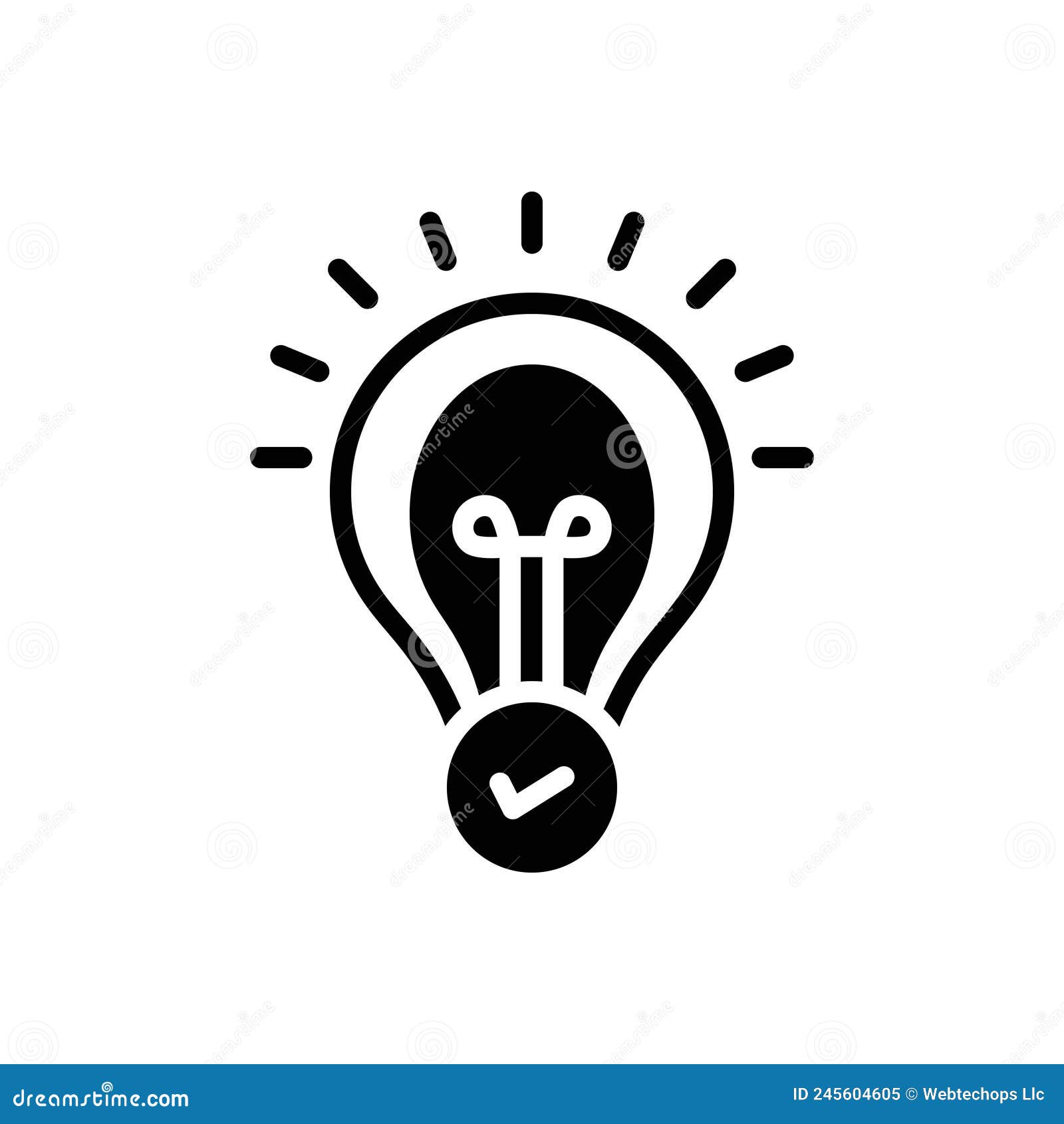 Black Solid Icon for Conclusion, Inference and Outcome Stock Vector ...