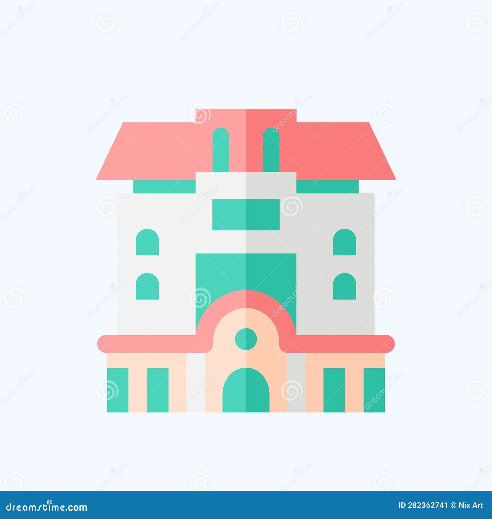 Icon Condominium. Related To Accommodations Symbol. Flat Style. Simple ...