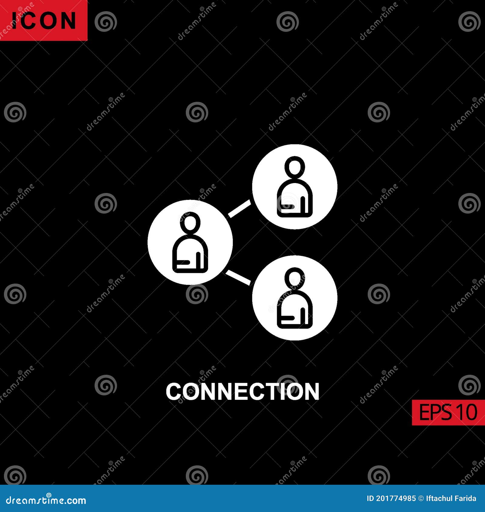 Icon Connection. Glyph, Flat or Filled Vector Icon Symbol Sign ...
