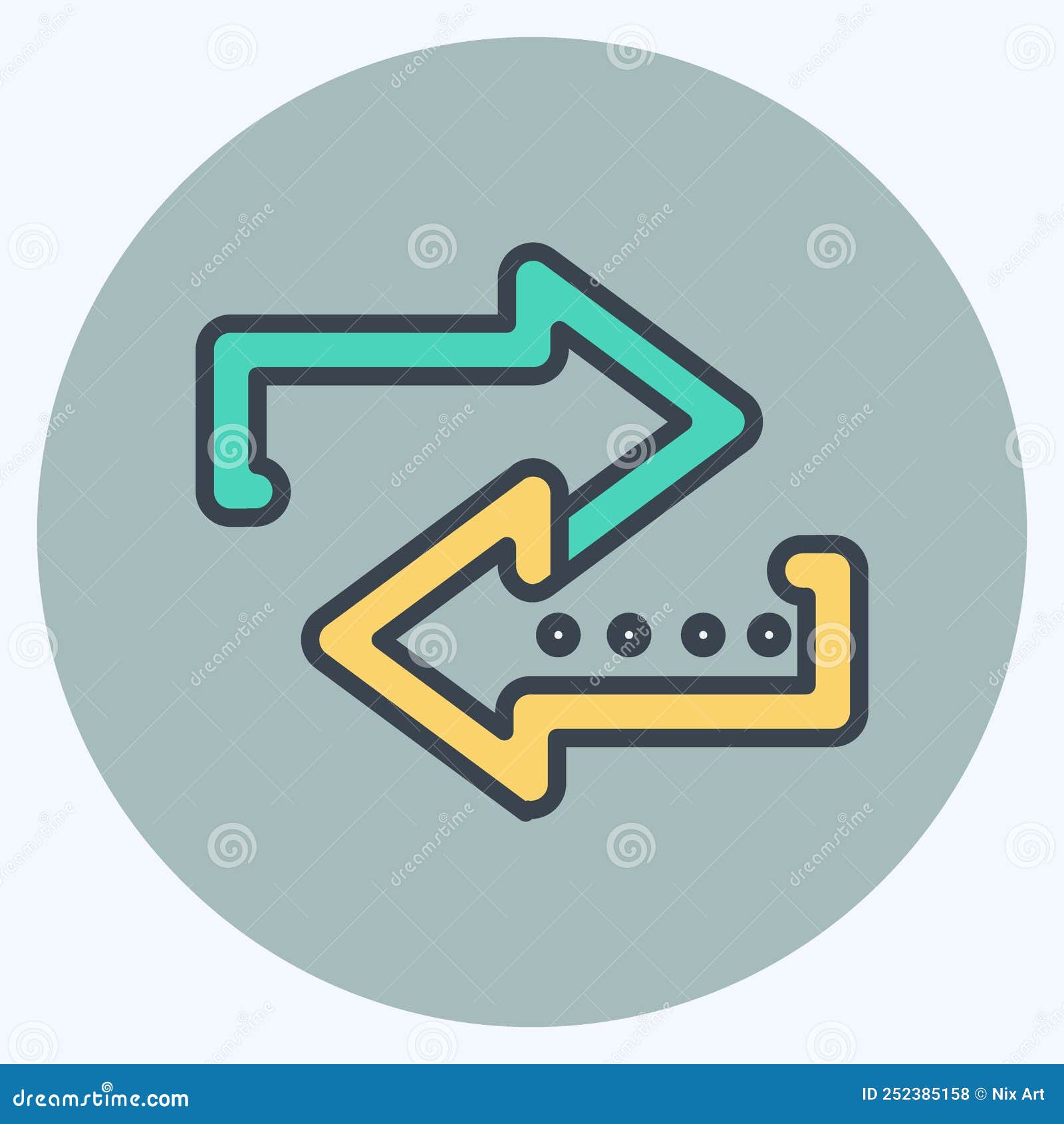 Icon Connection. Suitable for Education Symbol. Color Mate Style ...