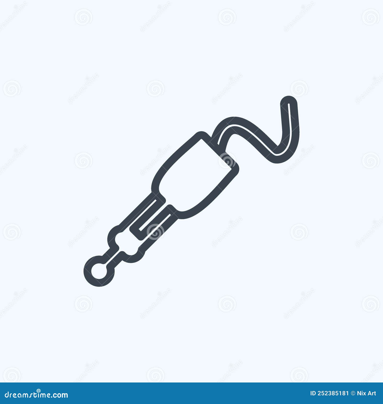 Icon Connector Pin. Suitable for Education Symbol. Line Style. Simple ...