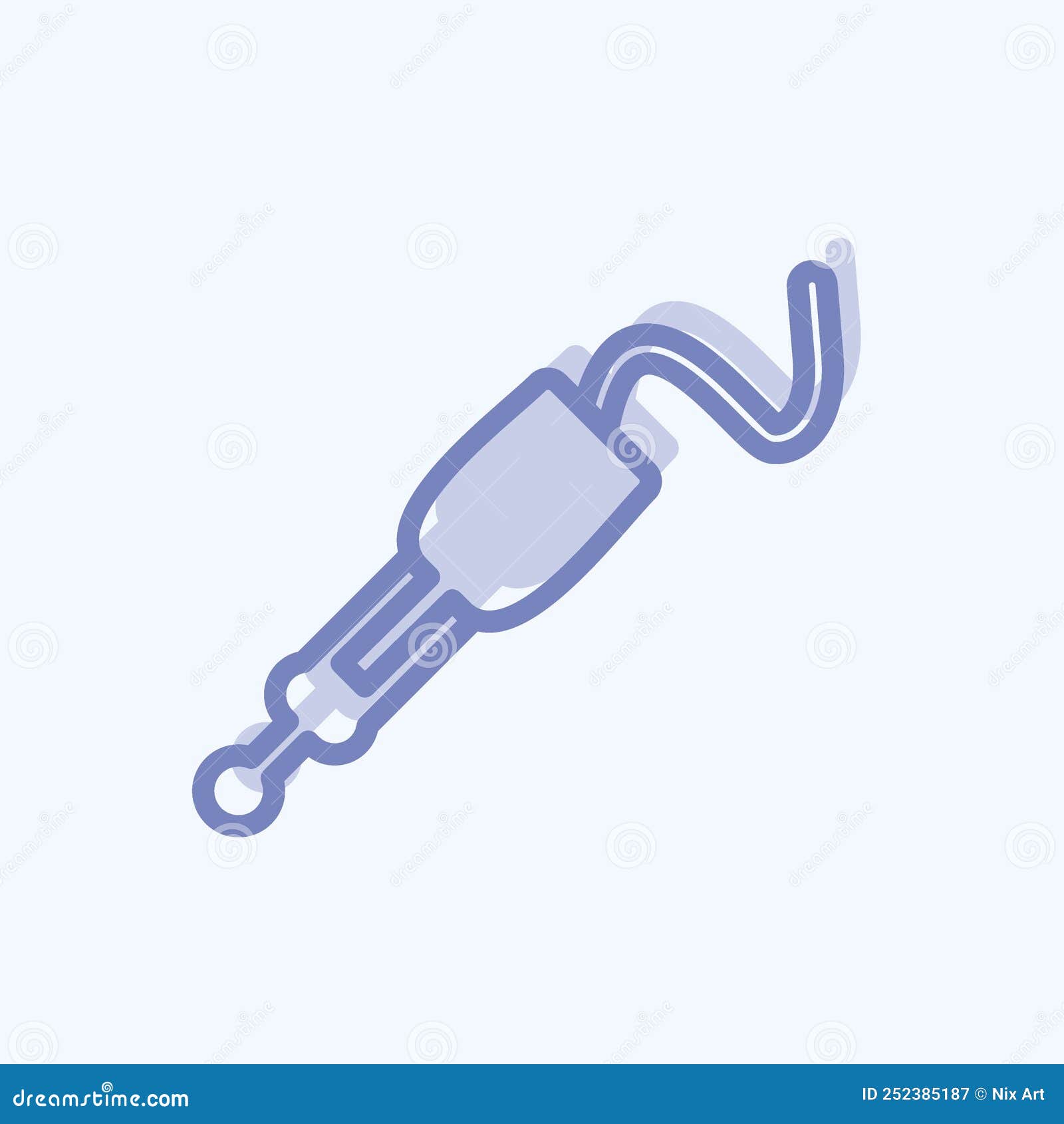 Icon Connector Pin. Suitable for Education Symbol. Two Tone Style ...