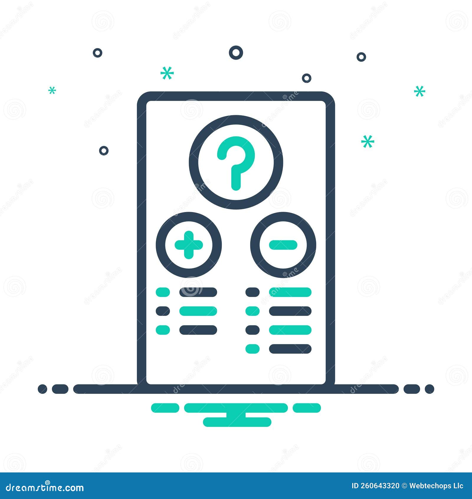 Mix Icon for Cons, Pros and Apply Stock Vector - Illustration of symbol ...