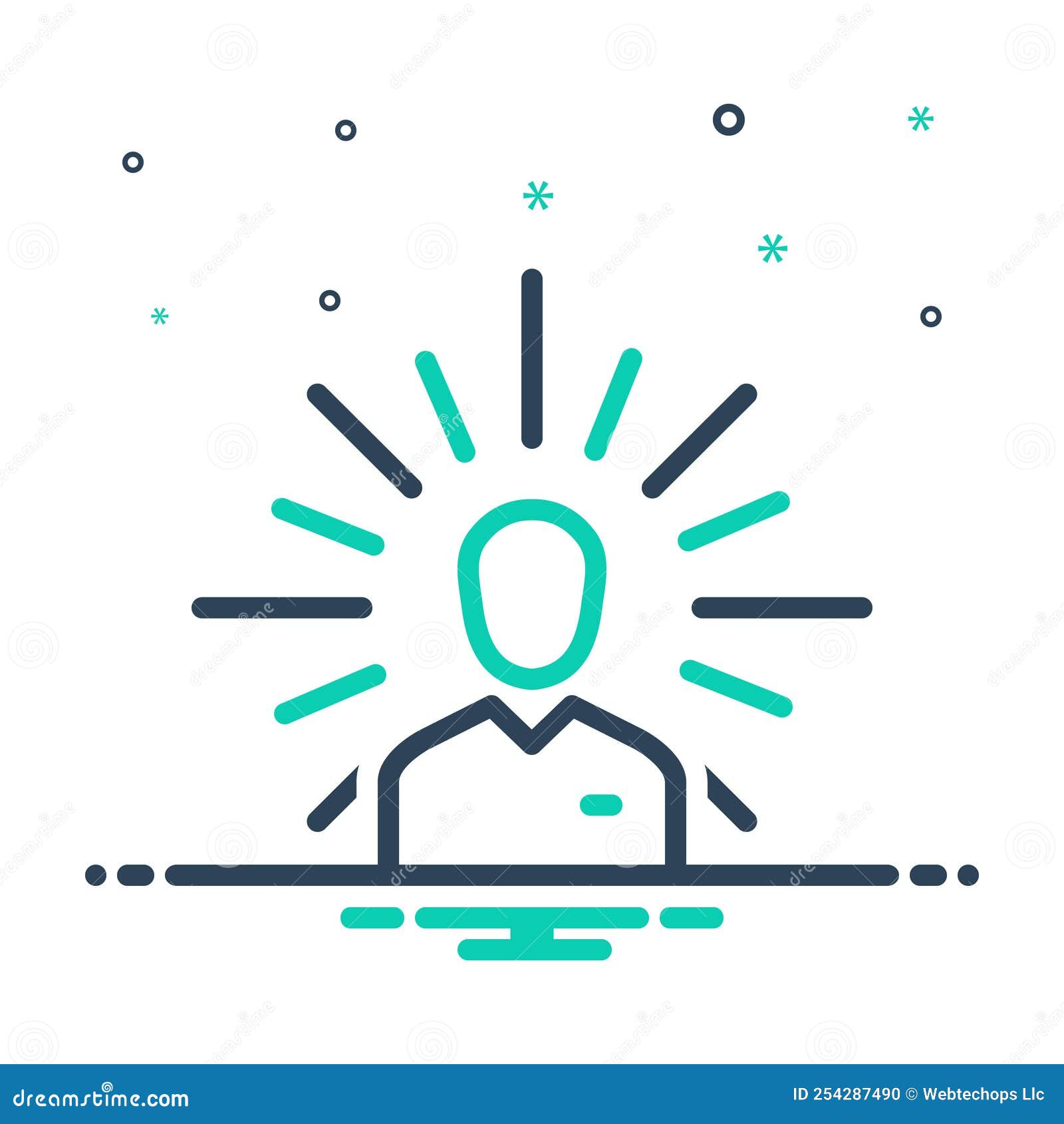 Mix Icon for Consciousness, Alertness and Feeling Stock Vector ...