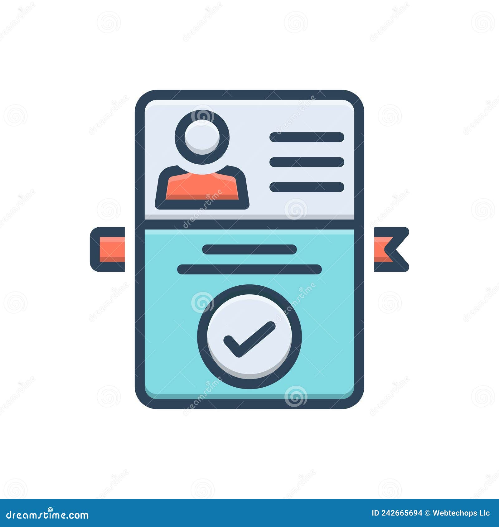 Color Illustration Icon for Consequence, Result and Outcome Stock ...