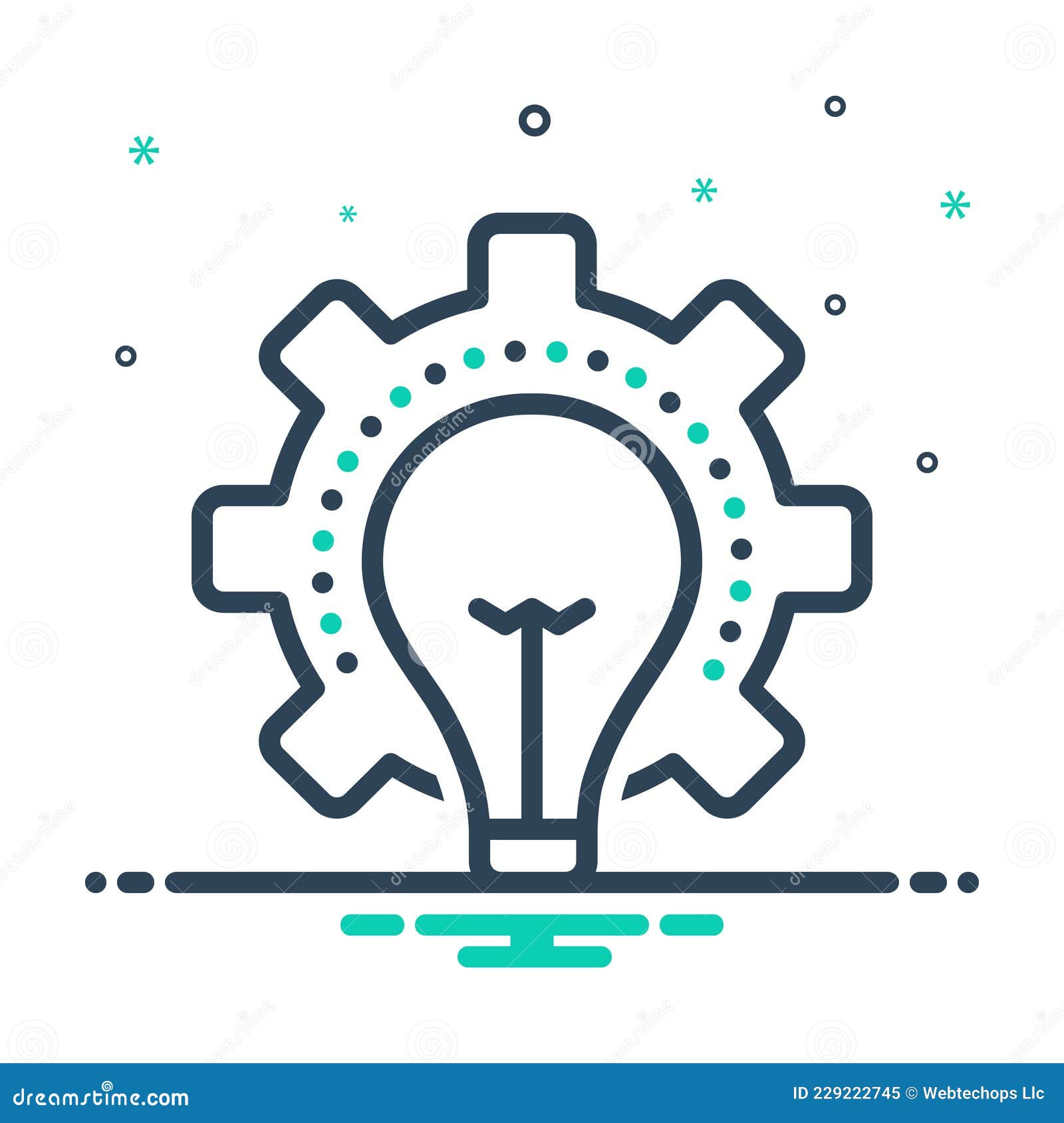 Mix Icon for Consideration, Idea and Consideration Stock Vector ...