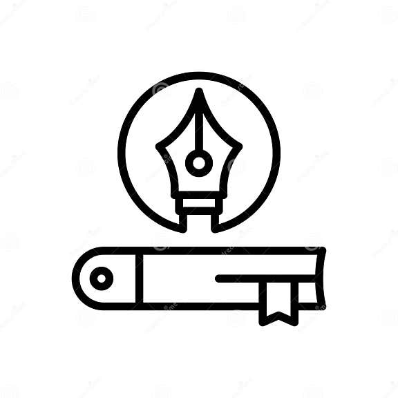 Black Line Icon for Constitute, Federal and Constitution Stock Vector ...