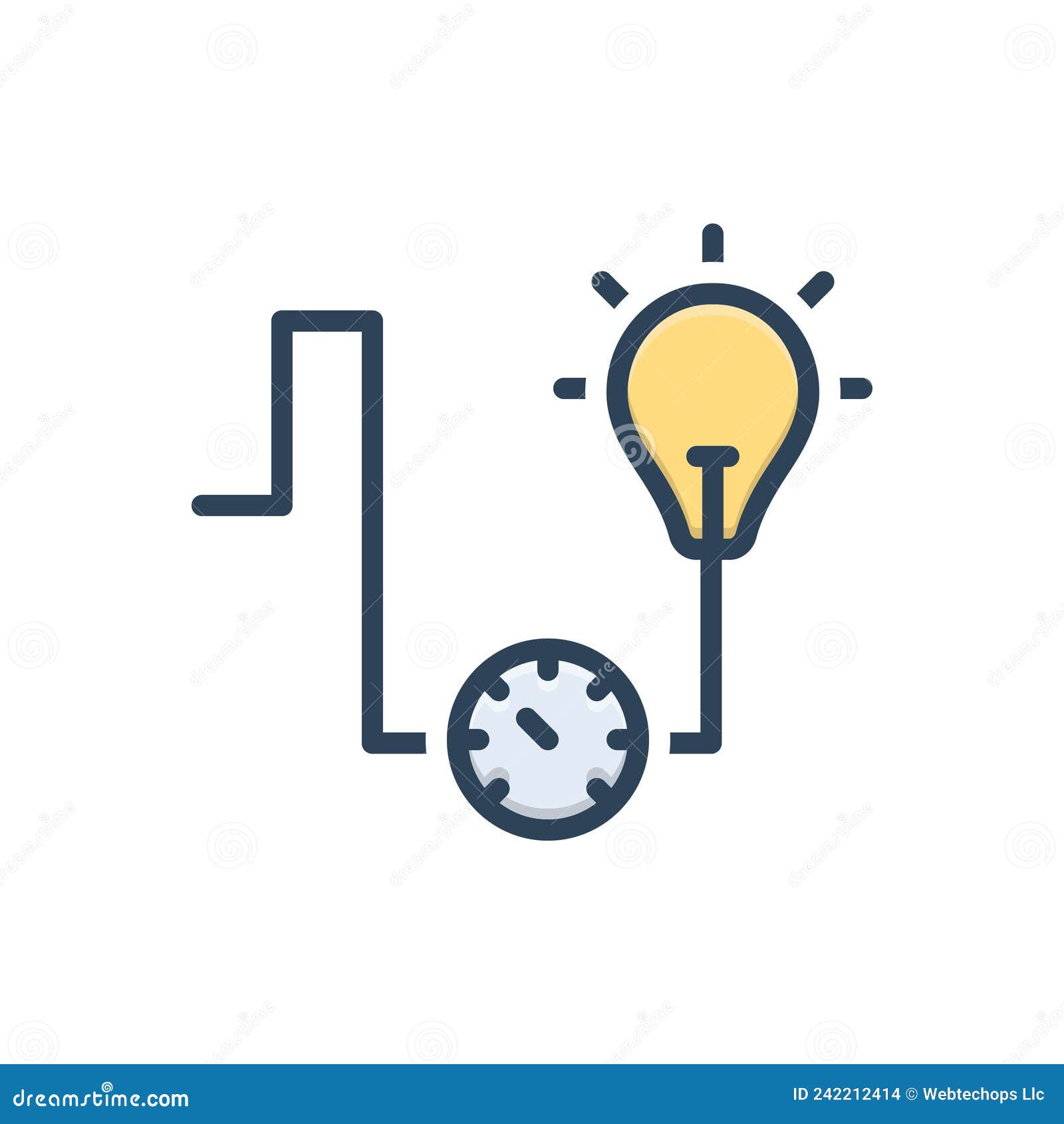 Color Illustration Icon for Consumption, Expenditure and Output Stock ...