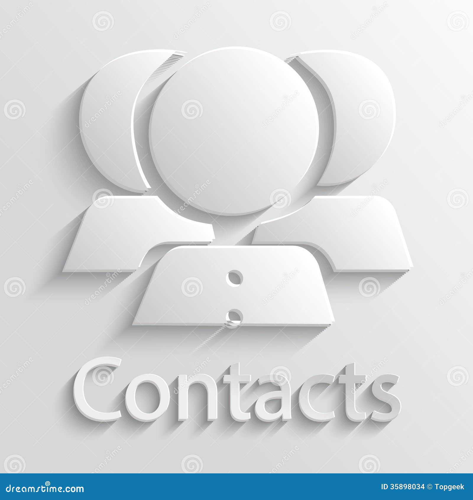 Icon contacts stock vector. Illustration of contacts - 35898034