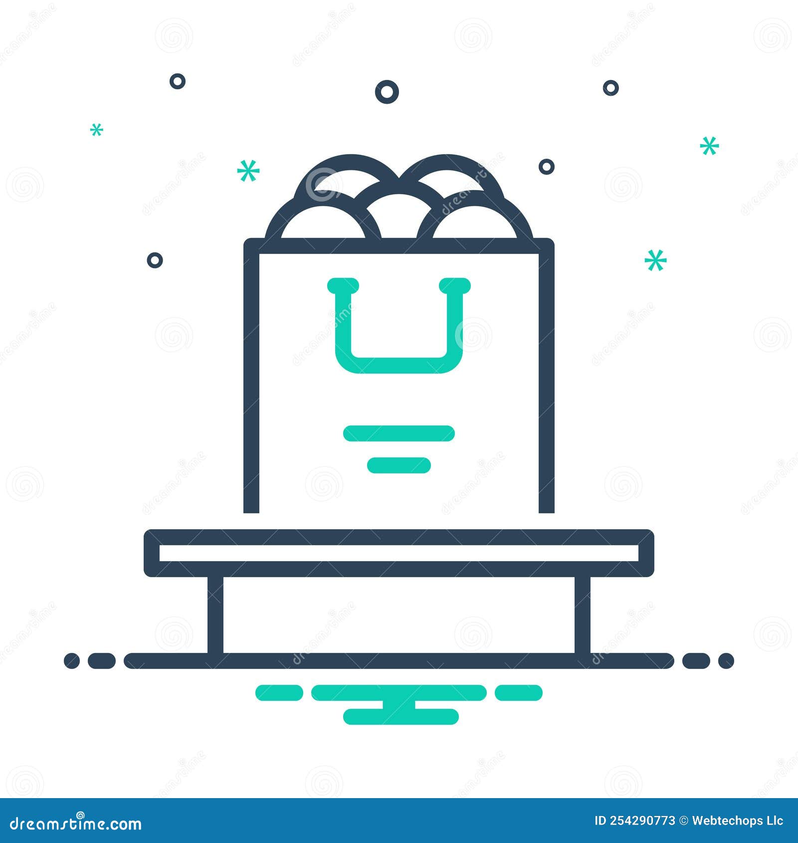 Mix Icon for Contain, Bag and Stock Stock Vector - Illustration of icon ...