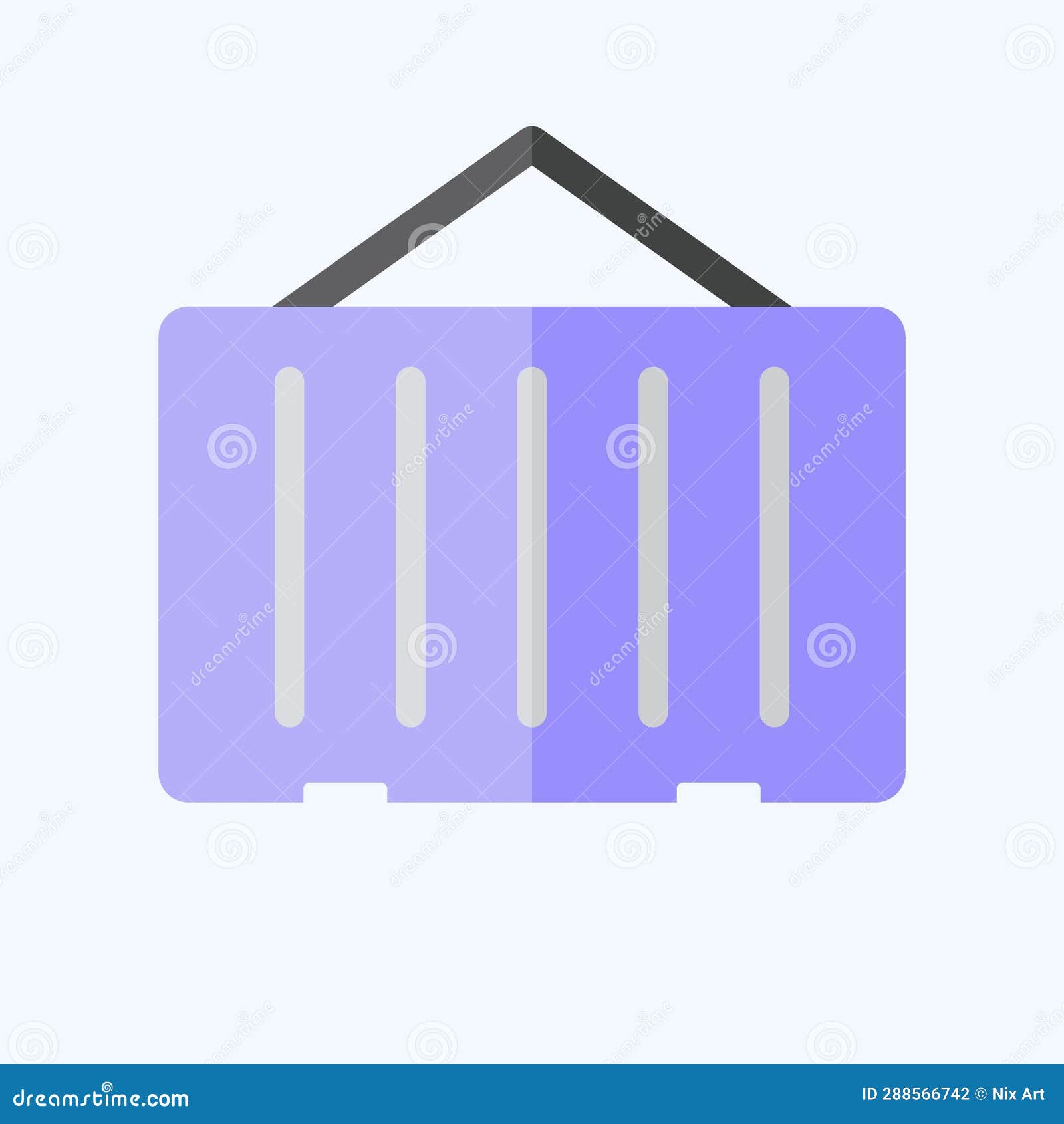 Icon Container. Related To Building Material Symbol. Flat Style. Simple ...