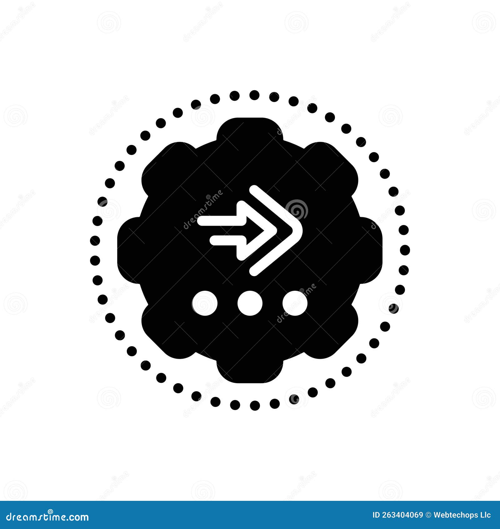 Black Solid Icon for Continued, Endless and Extended Stock Vector ...