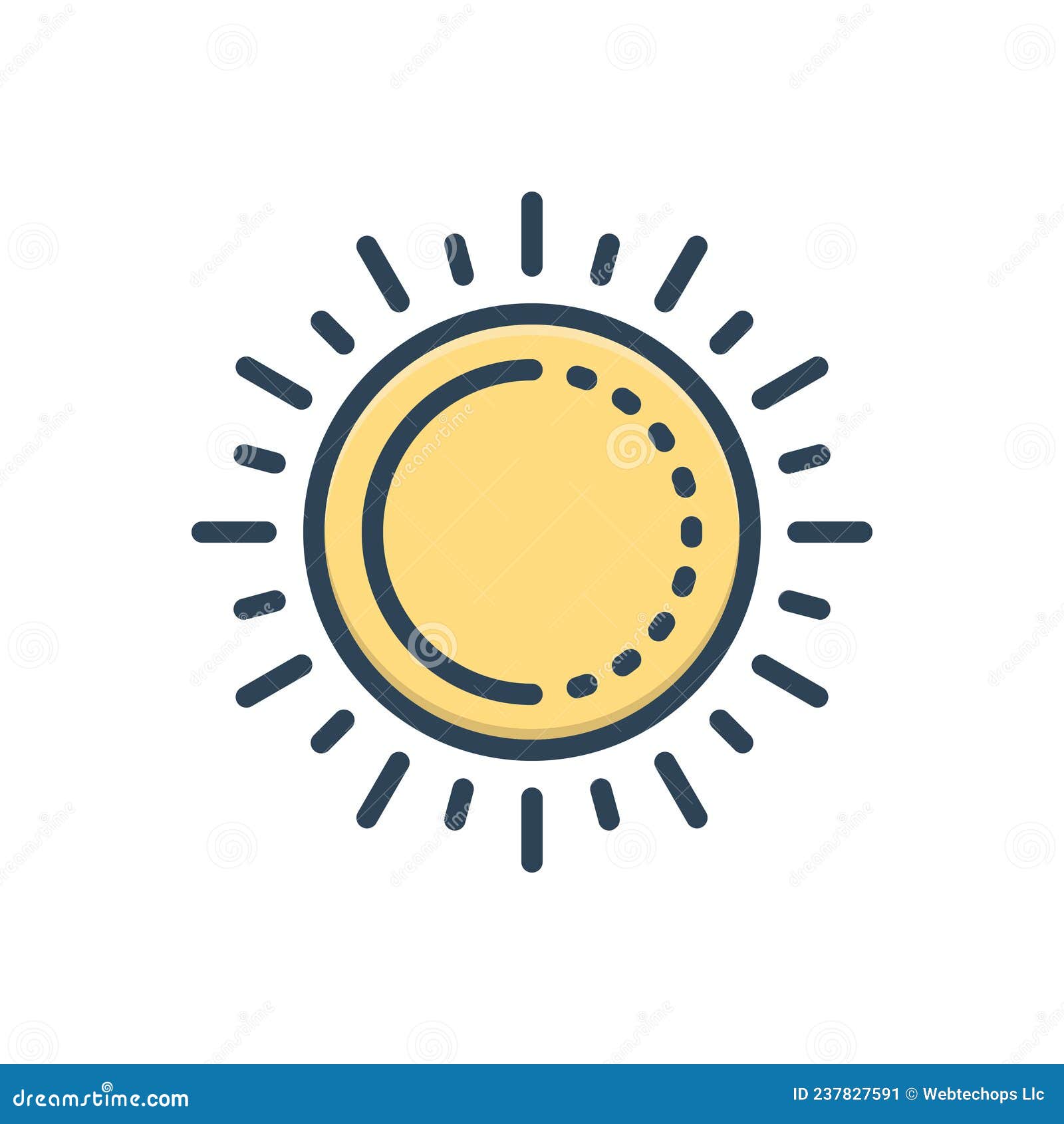 Adjust Brightness Settings Icon. Signs And Symbols Can Be Used For Web ...