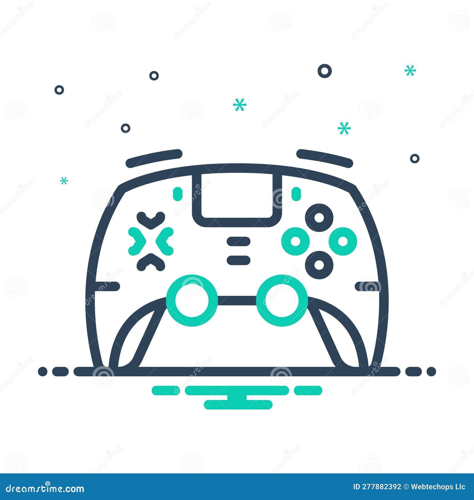 Mix Icon for Controllers, Game Controller and Gadget Stock Vector - Illustration of silhouette ...