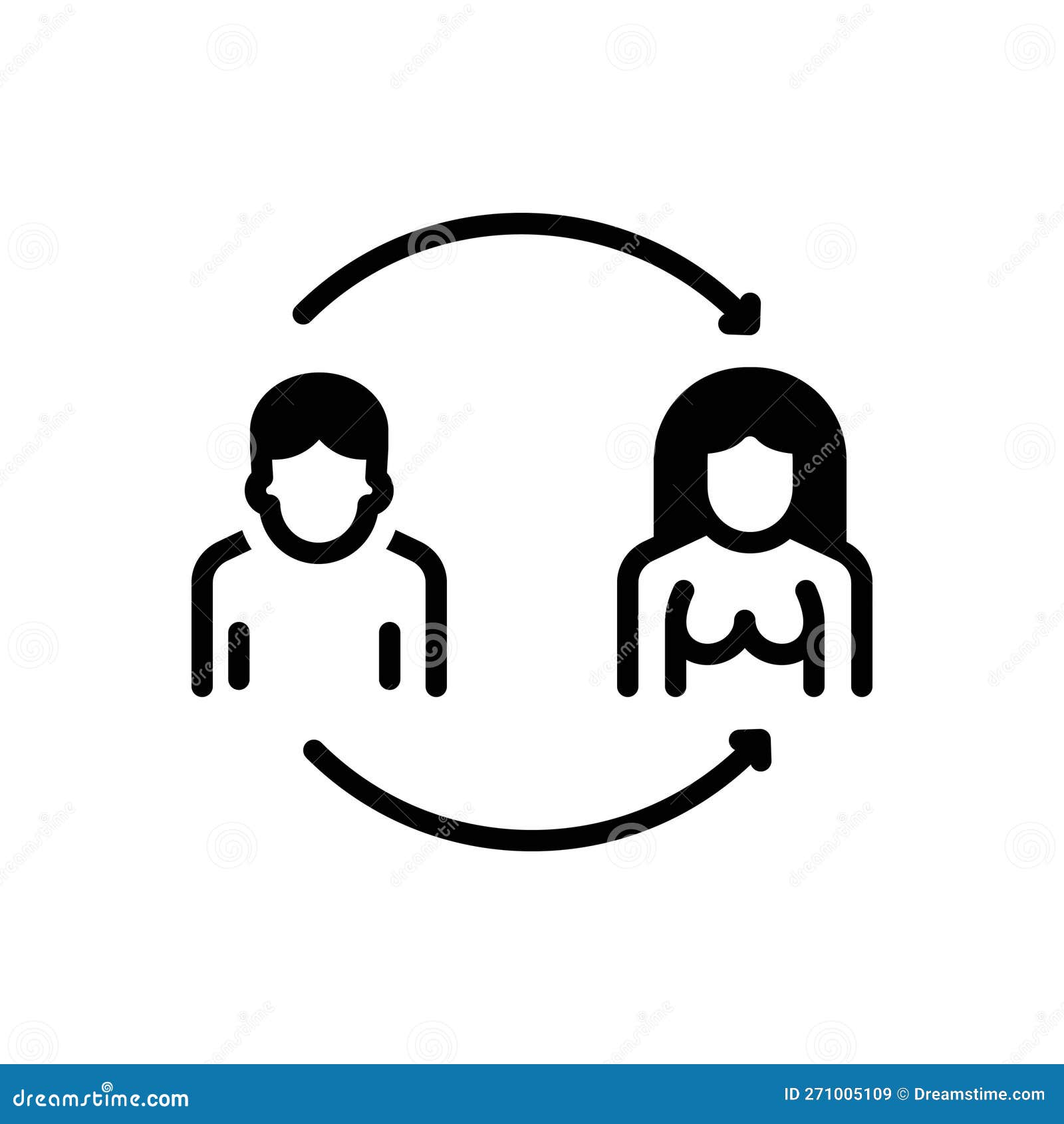 Black Solid Icon for Conversion, Change and Transformation Stock Vector ...