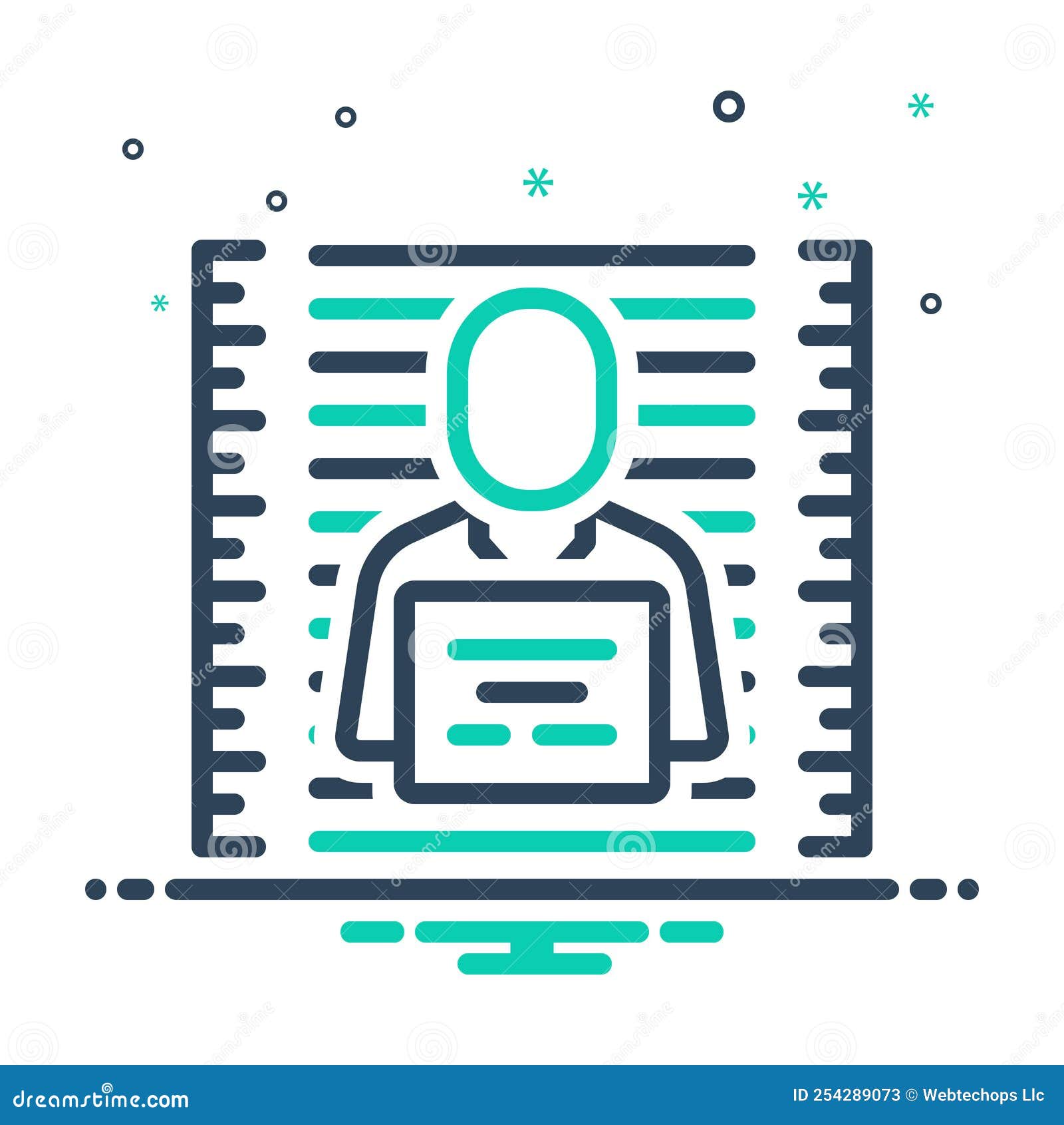 Mix Icon for Convicted, Criminal and Delinquent Stock Vector ...