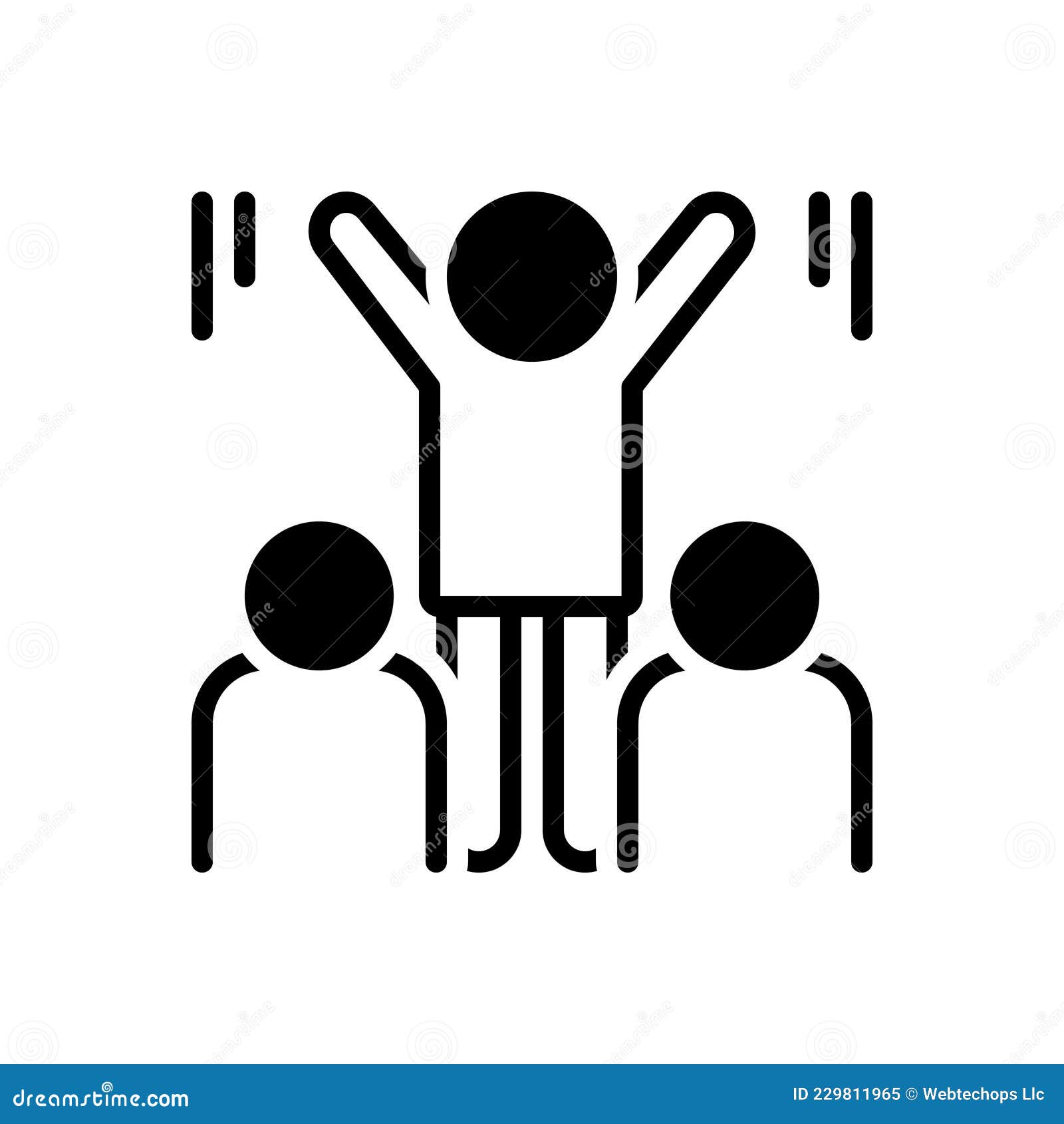 Black Solid Icon for Convince, Argument and Announce Stock Vector ...