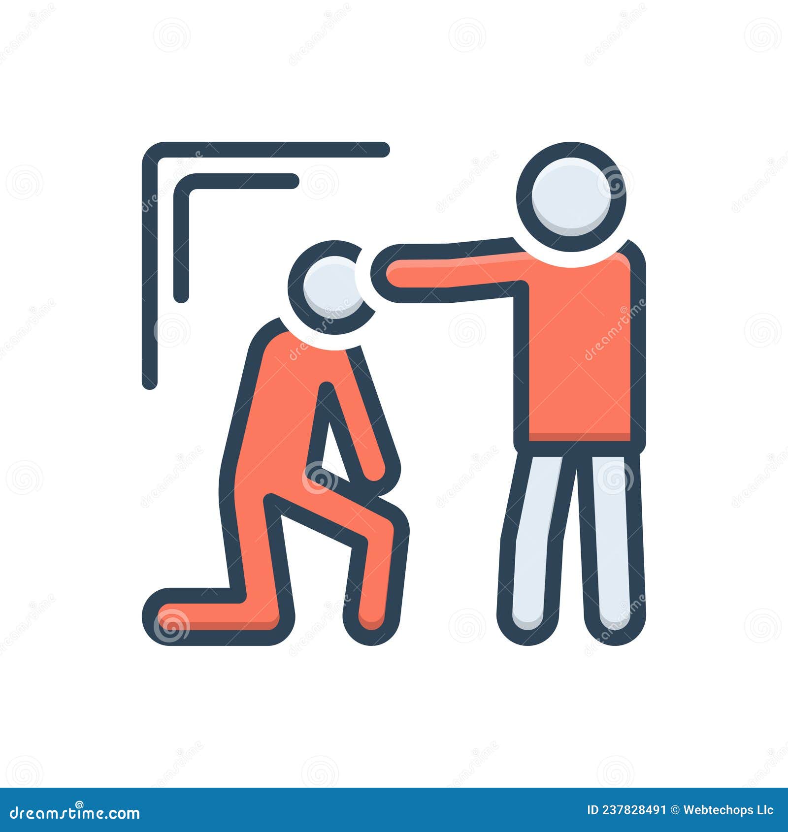 Color Illustration Icon for Convince, Persuade and Satisfy Stock ...