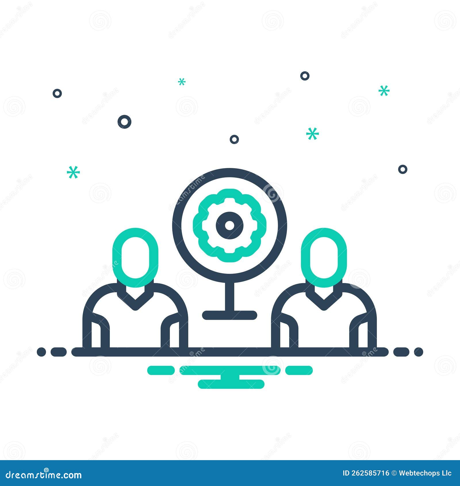 Mix Icon for Cooperation, Collaborate and Conjunction Stock Vector ...